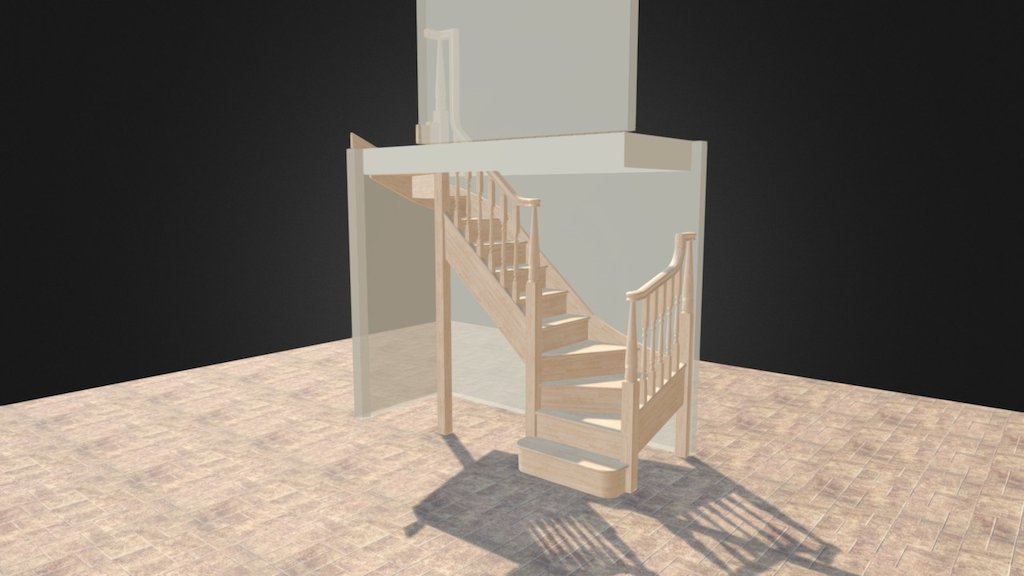 Traditional Handrail - 3D model by SBJOINERY [ac03f7c] - Sketchfab