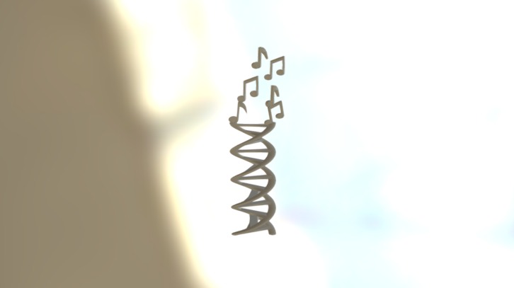 DNA Helix with Music Notes - 3D model by lwethekam [ac0753d] - Sketchfab