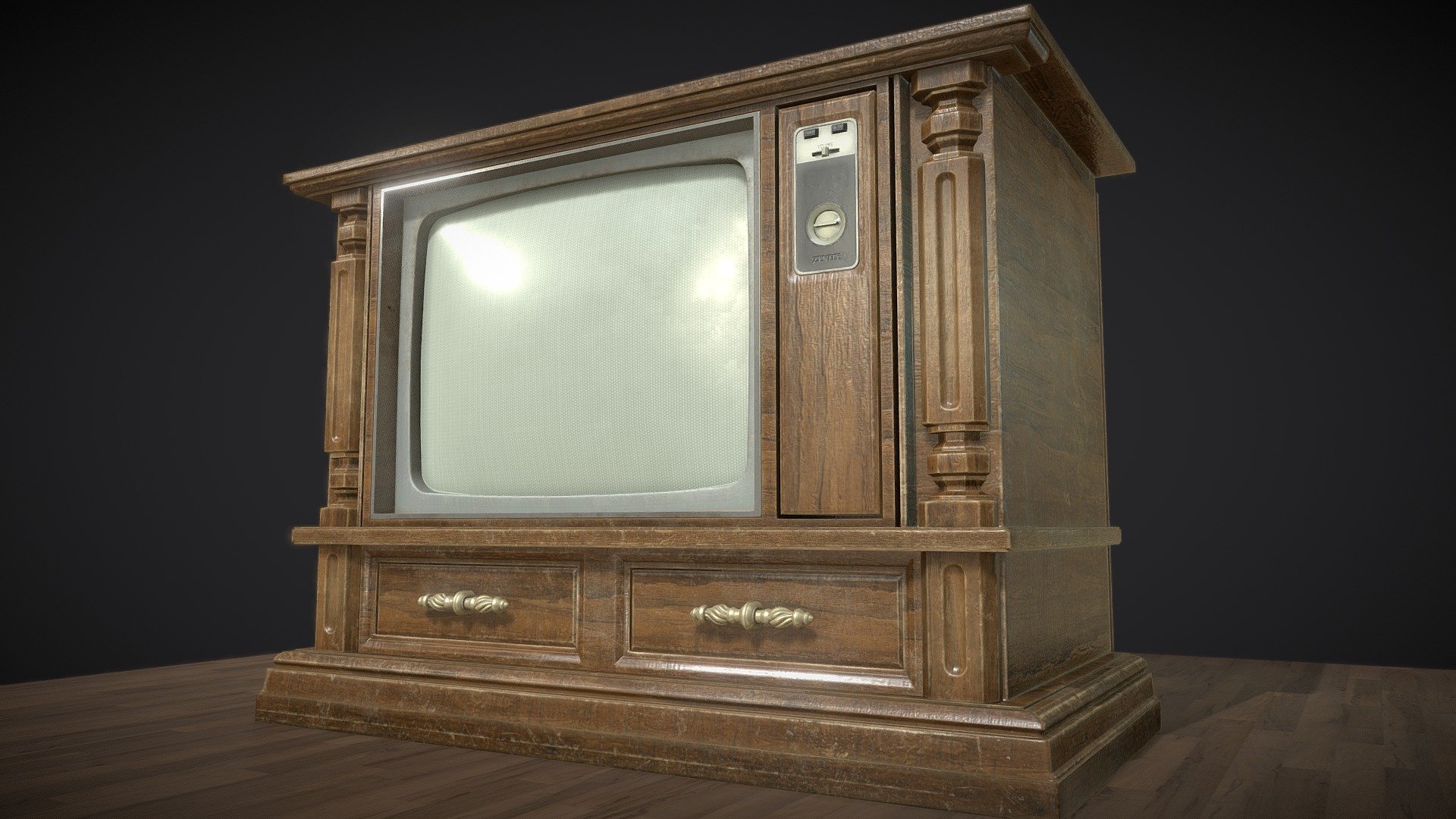 Vintage Console TV - 3D model by J3Ds (@StrickahDuda) [ac075b0] - Sketchfab