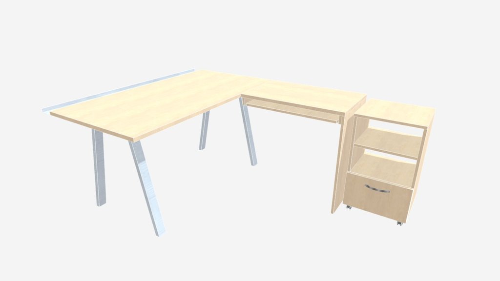 Birou A5 - 3D model by Naidar [ac08314] - Sketchfab