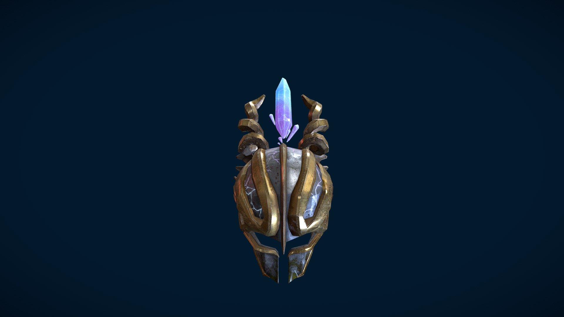 Crystal Helmet - 3D model by Yprasun [ac085ae] - Sketchfab