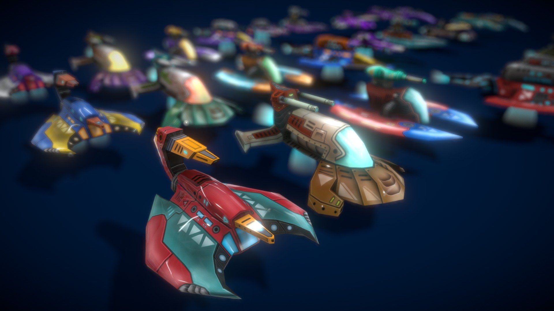 Sci Fi Starship Colections - Buy Royalty Free 3D model by V5 (@sakurav ...