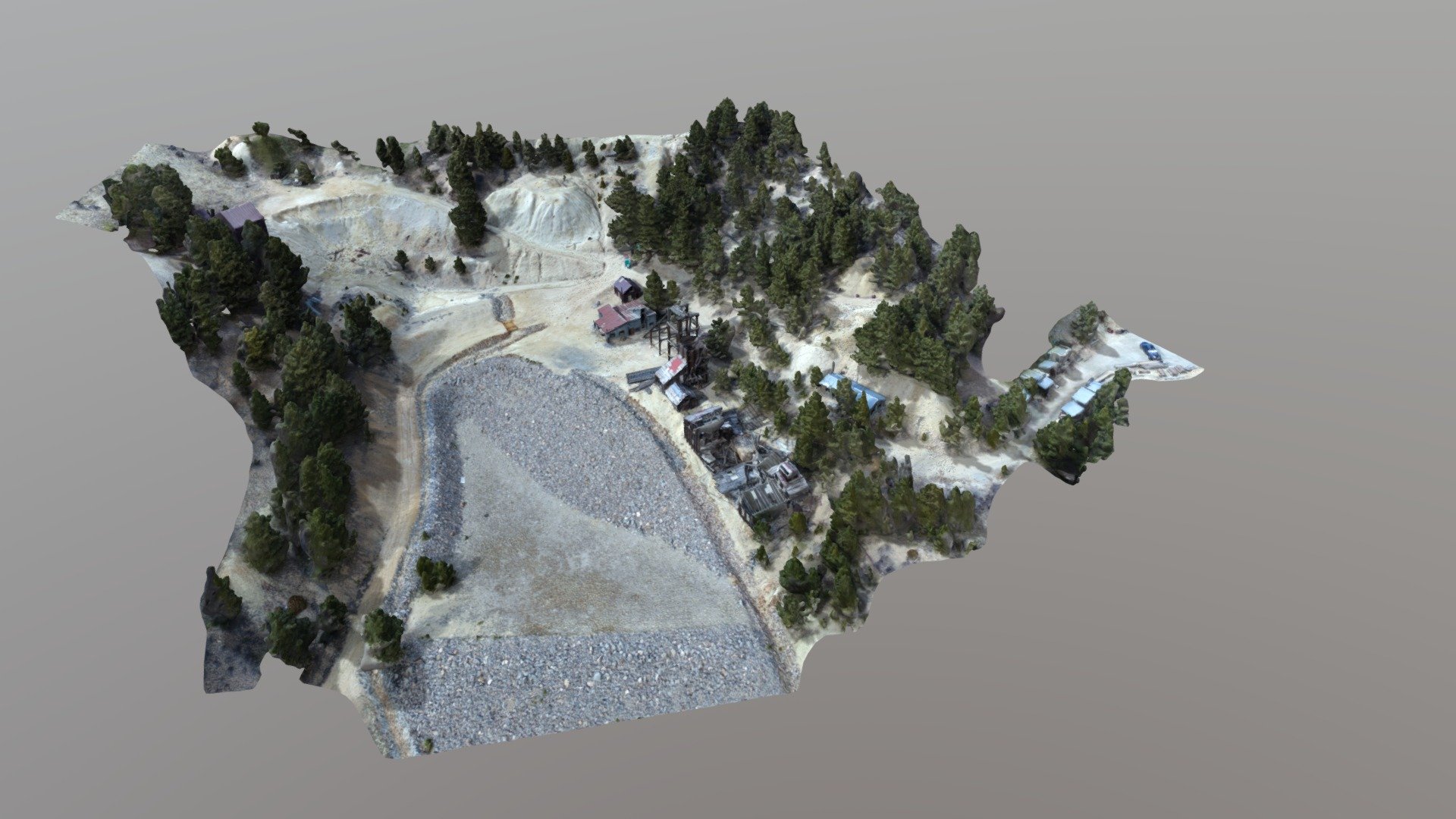 Hidee Gold Mine - 3D model by Aerial Solutions of Wyoming ...