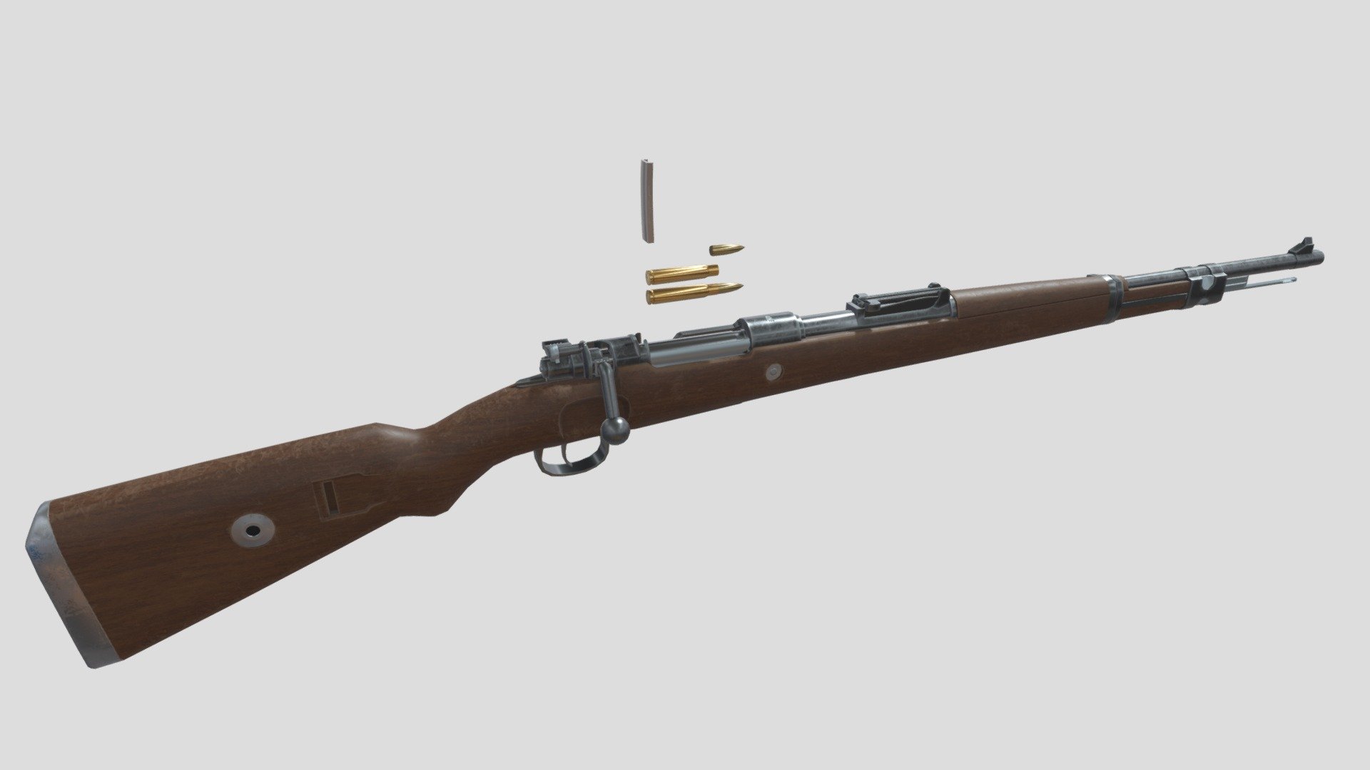 Karabiner 98K (Kar98k) Low-Poly Game Asset - 3D model by Blue Shark ...