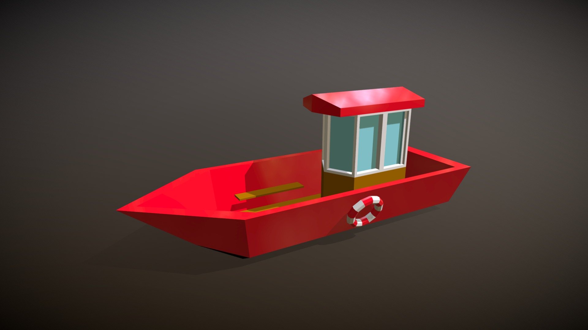 low poly boat - Download Free 3D model by jobcam [ac128fc] - Sketchfab