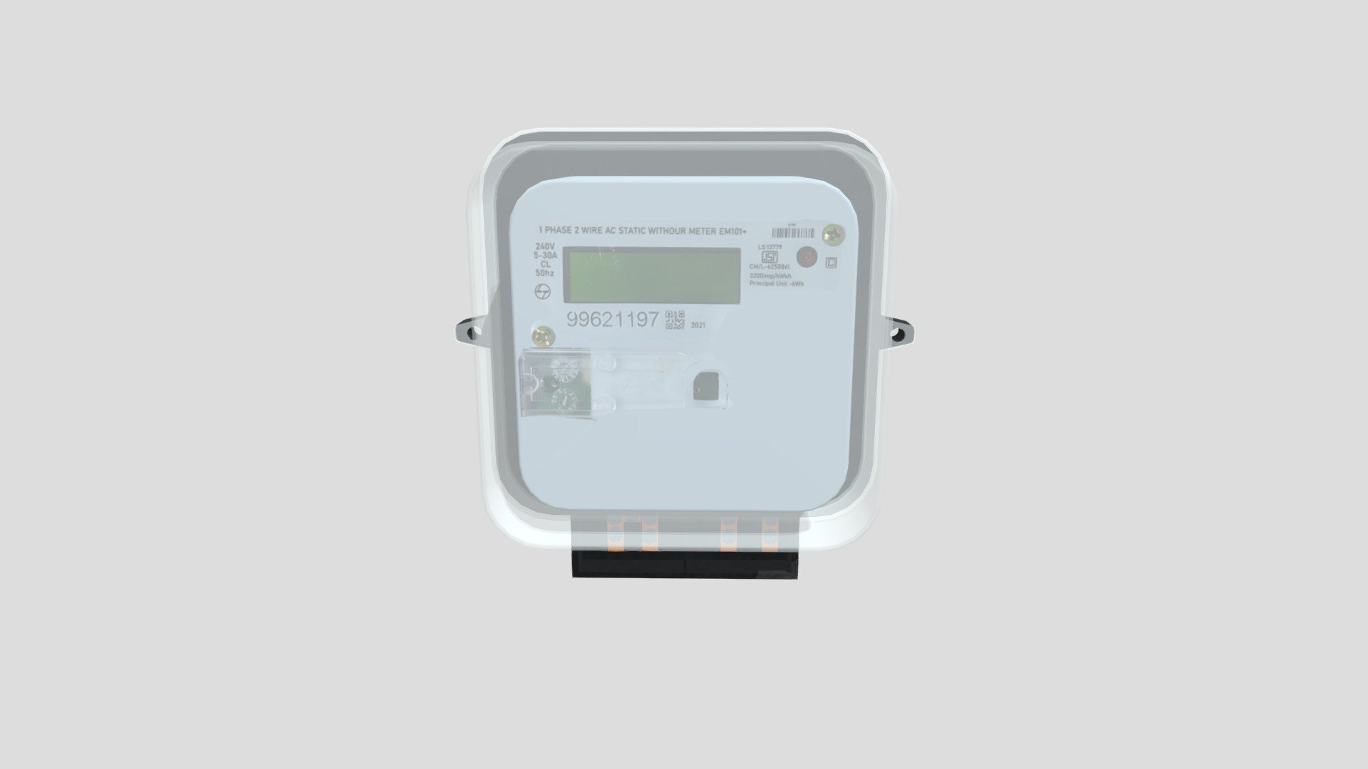 Electricity Meter - 3D model by swagatamguharoy3dartist [ac1842f ...