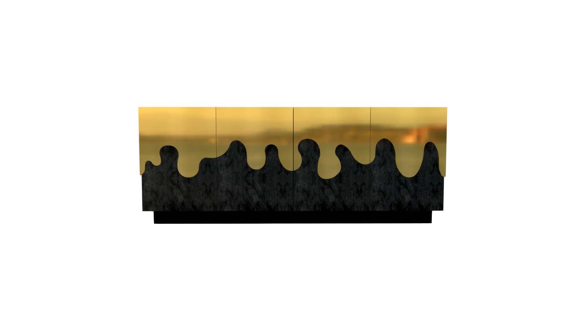 BRASS TEAR DROP SIDEBOARD - 3D model by 3D Studio 1 (@kiikristianto64 ...
