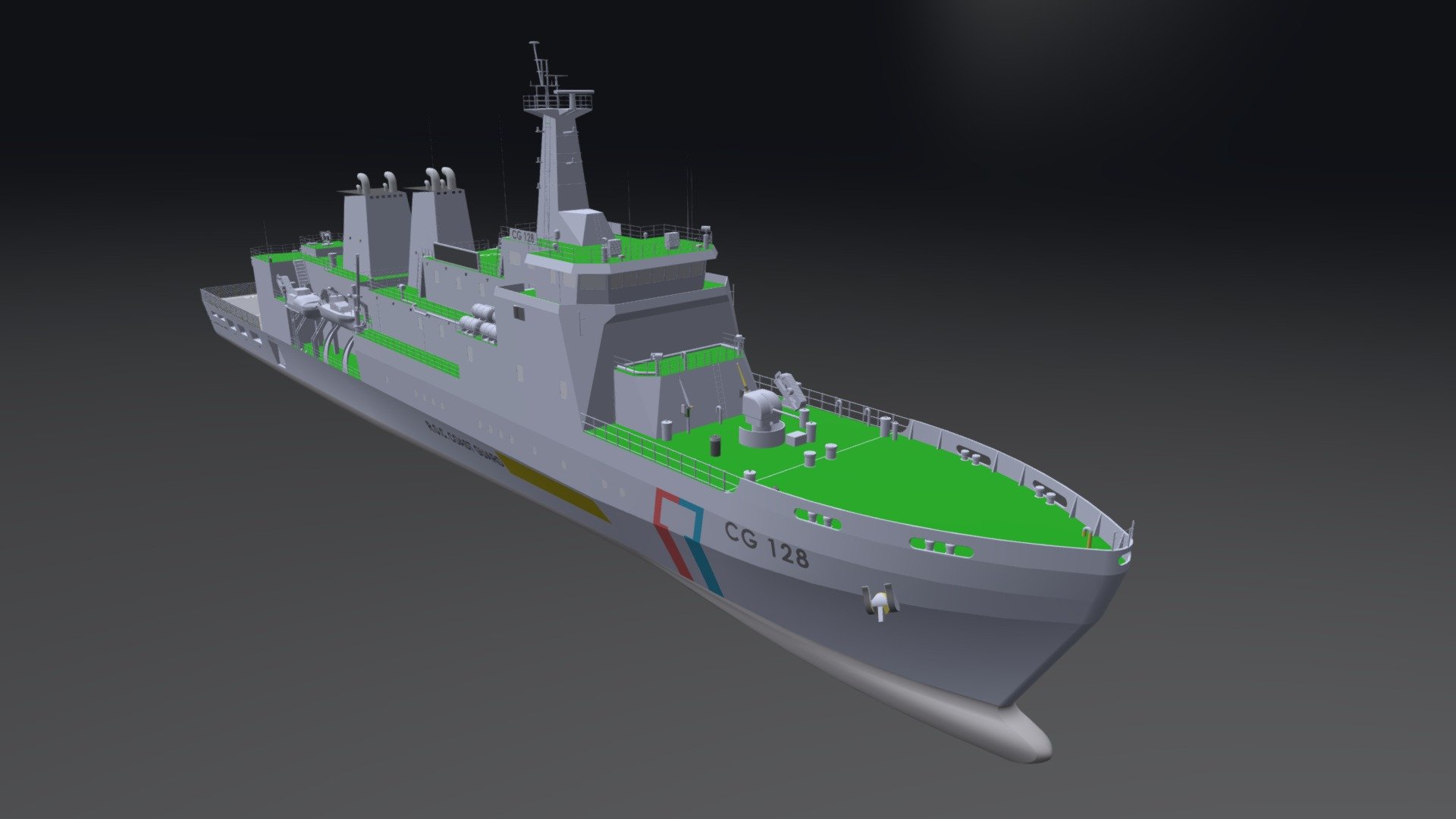 ROC Coast Guard CG128 - 3D model by callbusy [ac1abd9] - Sketchfab