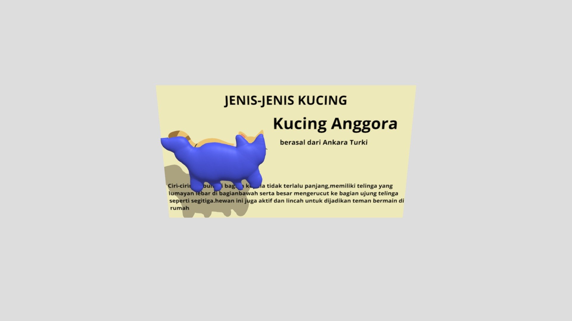 Kucing - Download Free 3D model by nfebrianadwirossyanti [ac1de28 ...