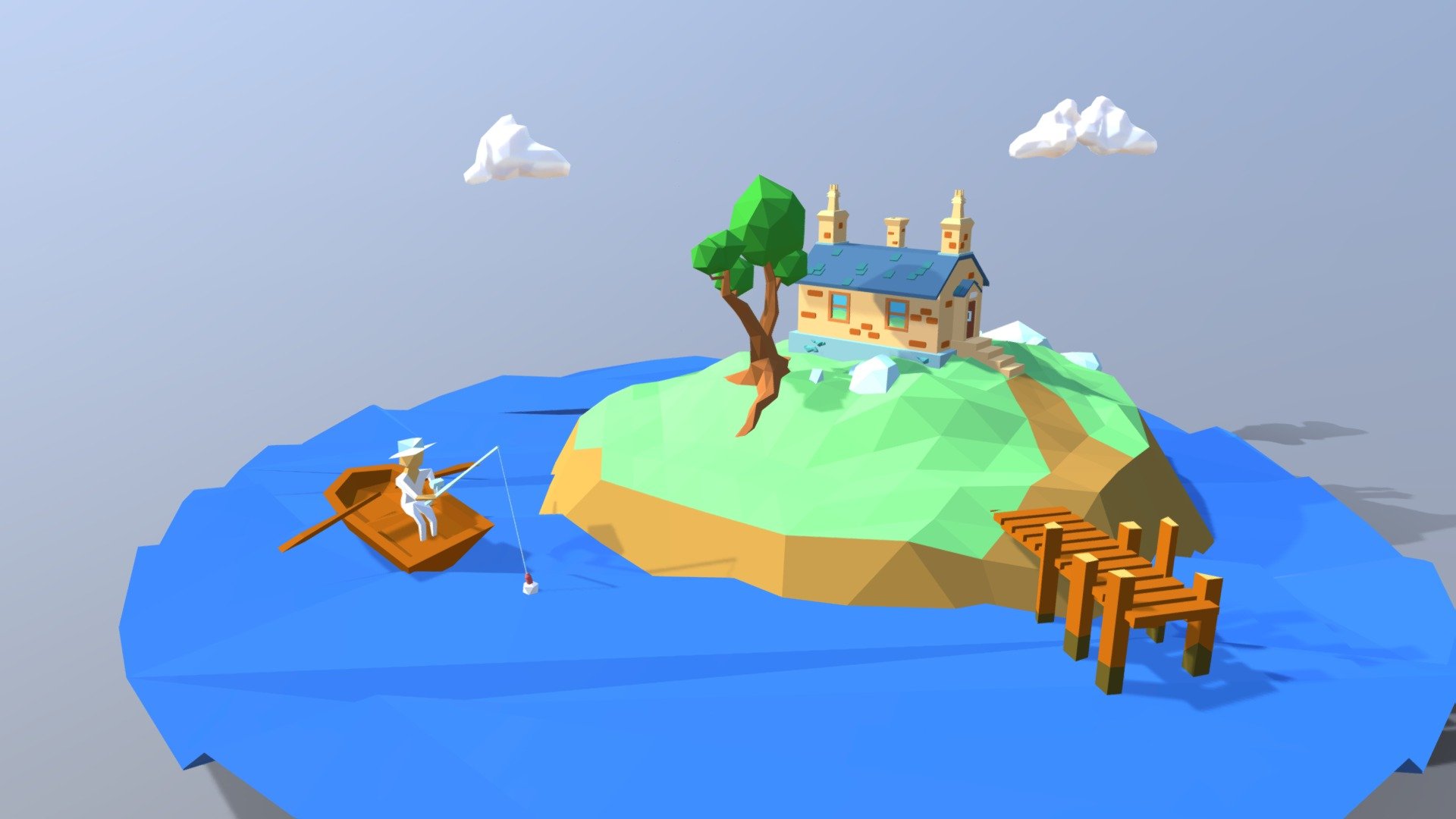 Lov-poly Home - Download Free 3D model by kamilsiberiya [ac1f003 ...