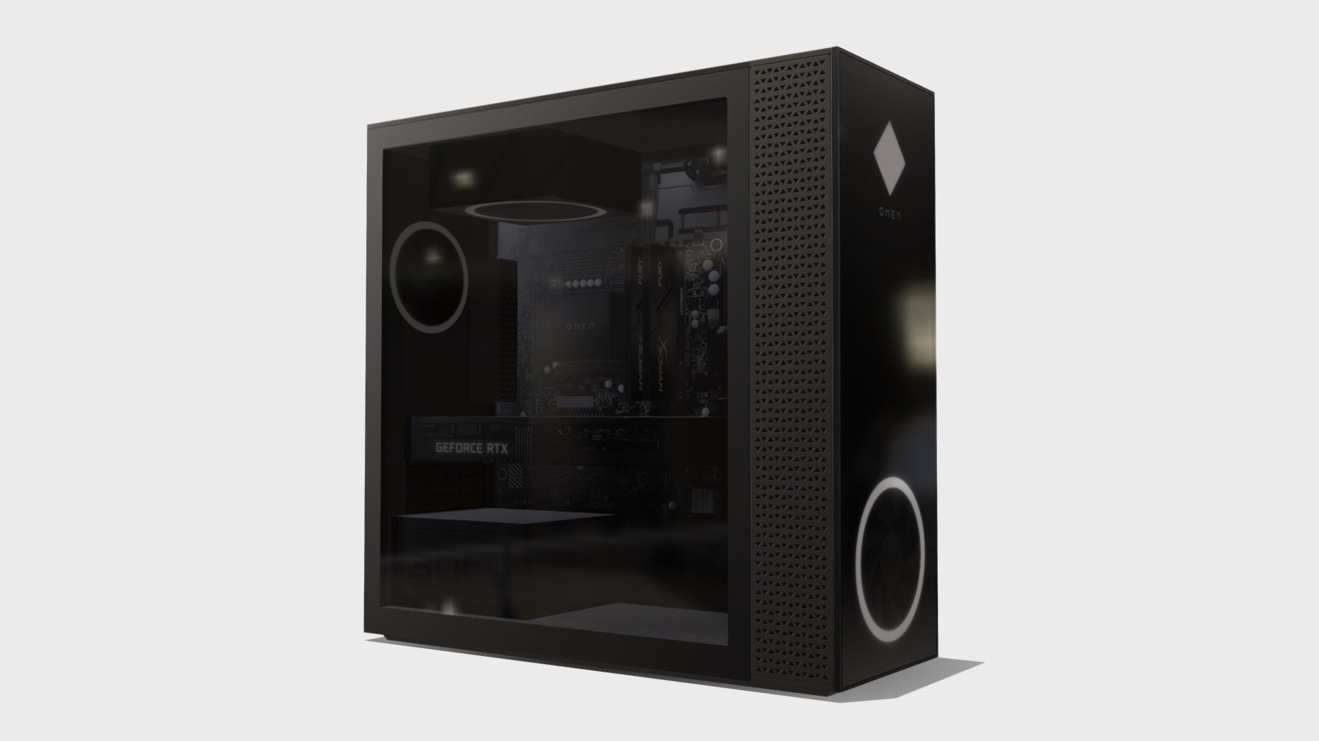 Omen 30L Gaming PC (low-poly) - Buy Royalty Free 3D model by LagzDesign [ac20226] - Sketchfab Store