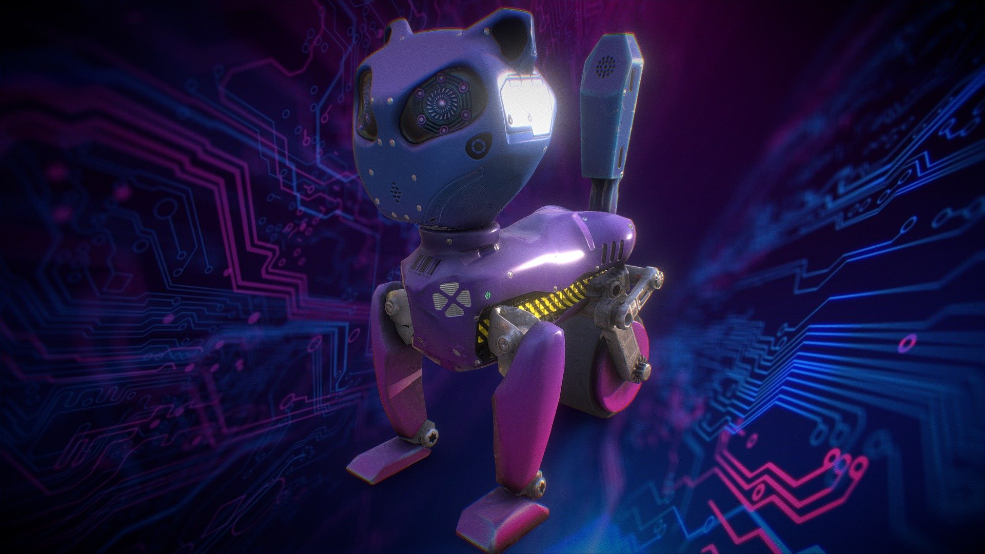Cyber Robot Cat - Download Free 3D model by hell3879 (@d43dLink ...