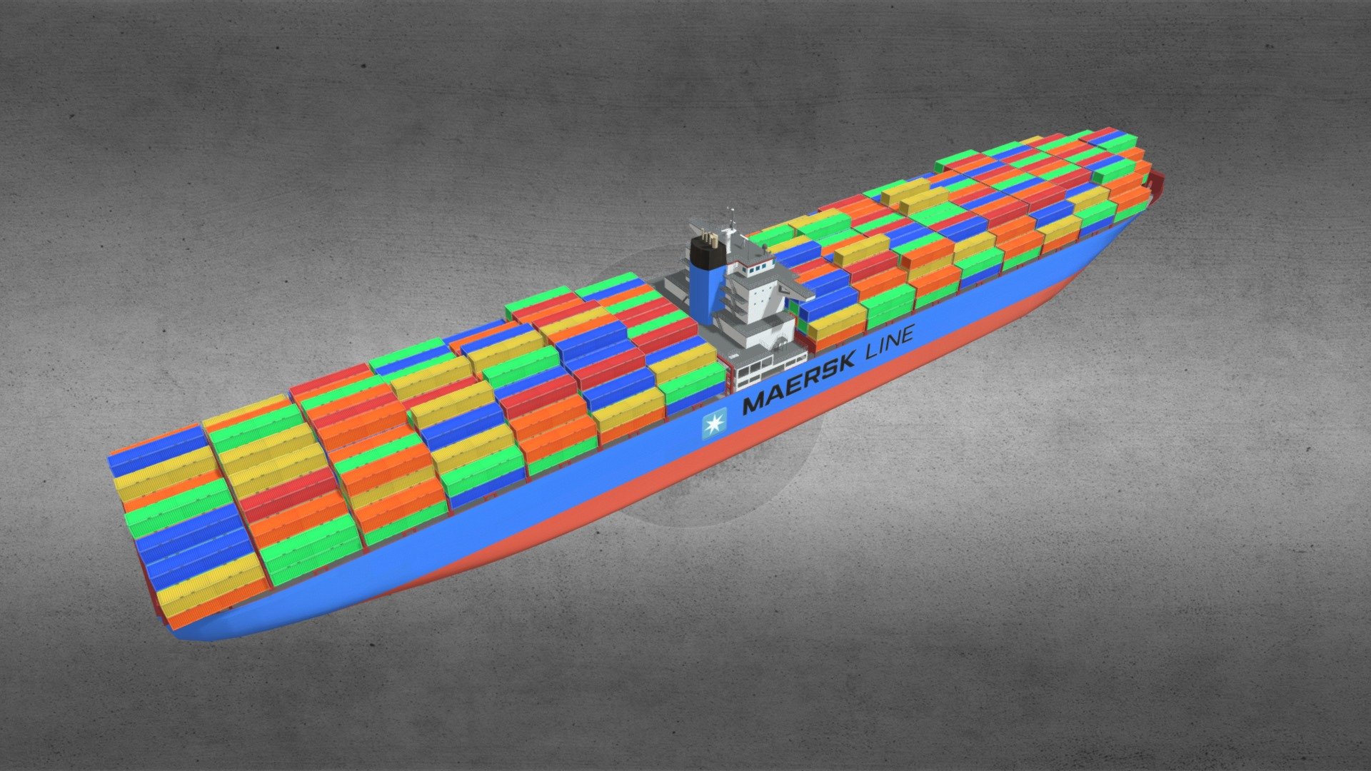 Container Ship 3d Model - 3D model by nuralam018 [ac21faf] - Sketchfab