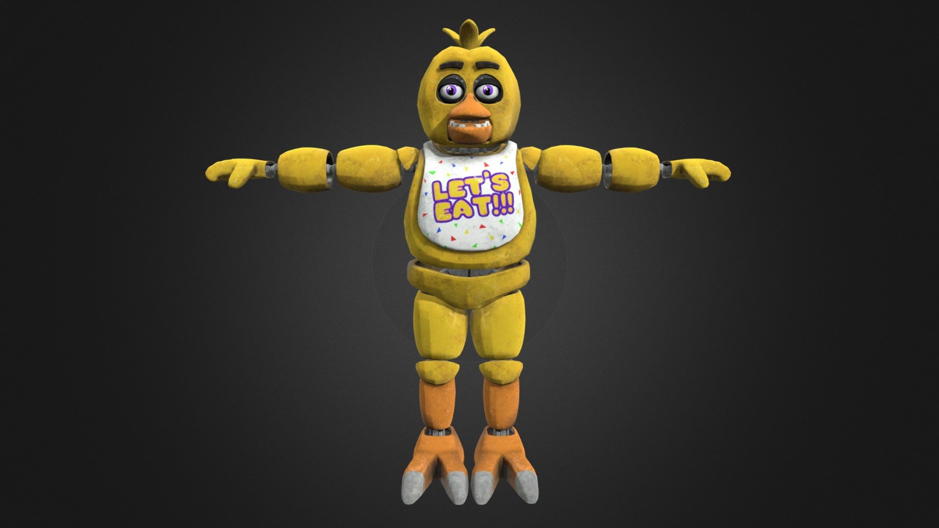 Chica the Chicken | Five Nights at Freddy's - Download Free 3D model by ...