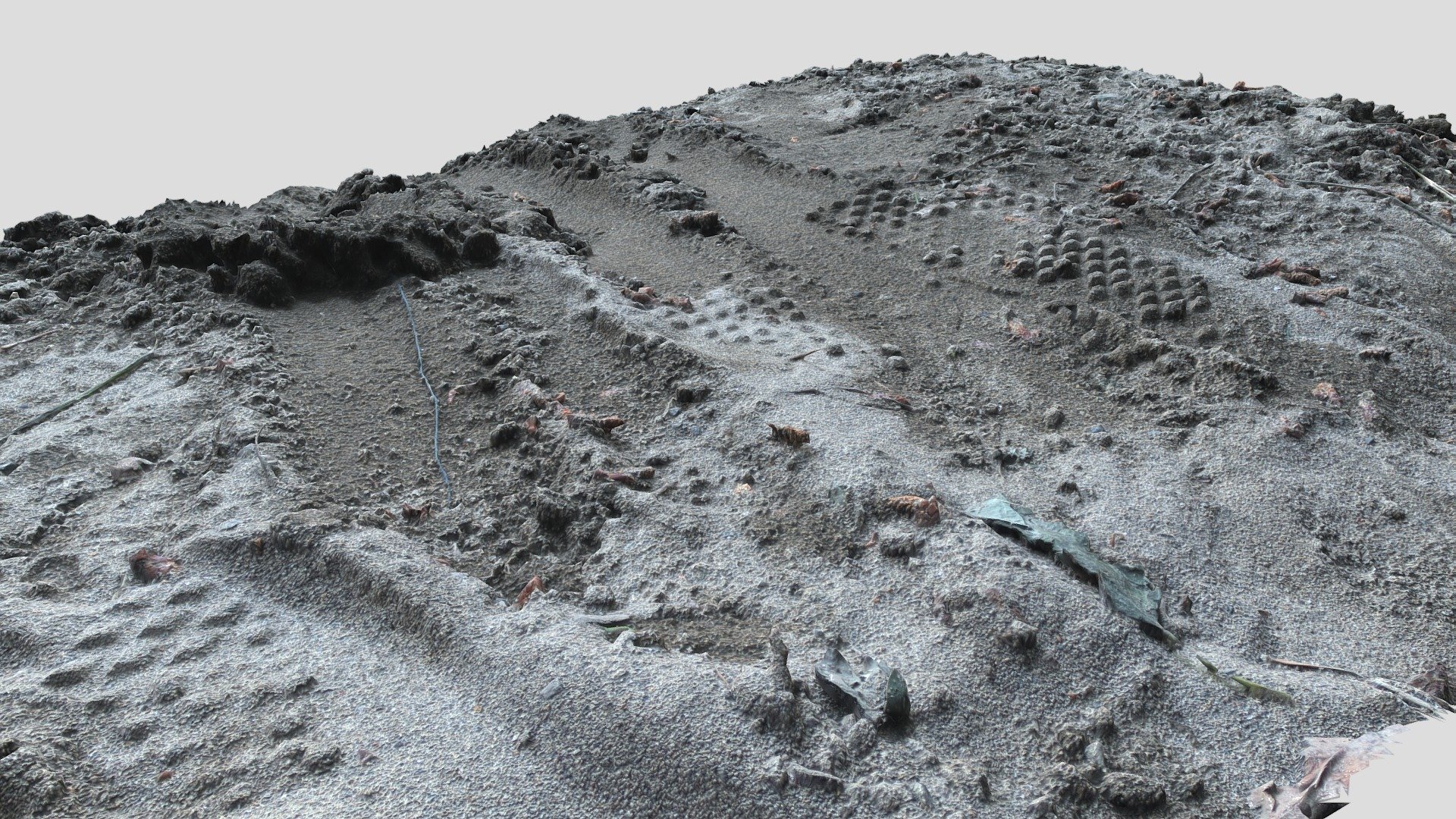 close sand with tracks - Download Free 3D model by xtremederpie ...