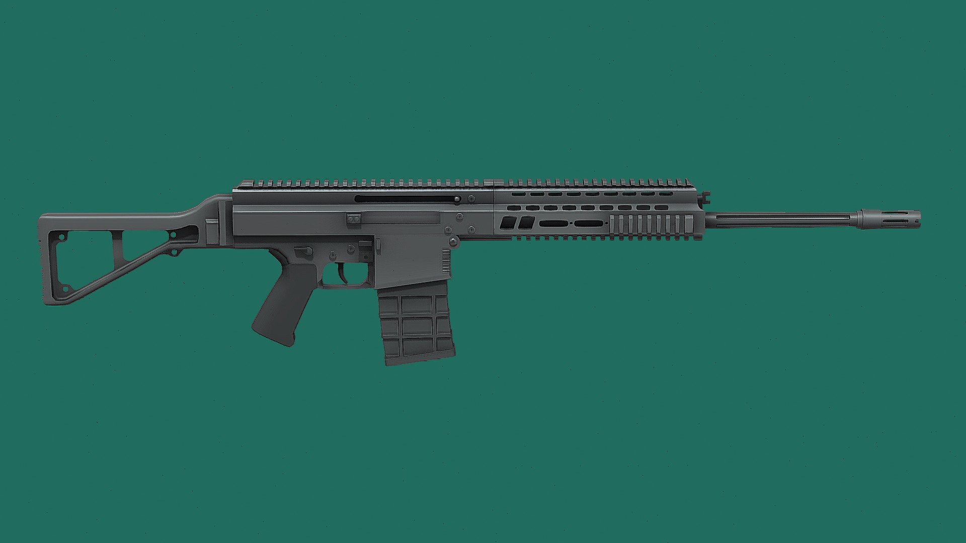 B&T APC308 18" DMR - 3D model by momsboxtv [ac225a2] - Sketchfab