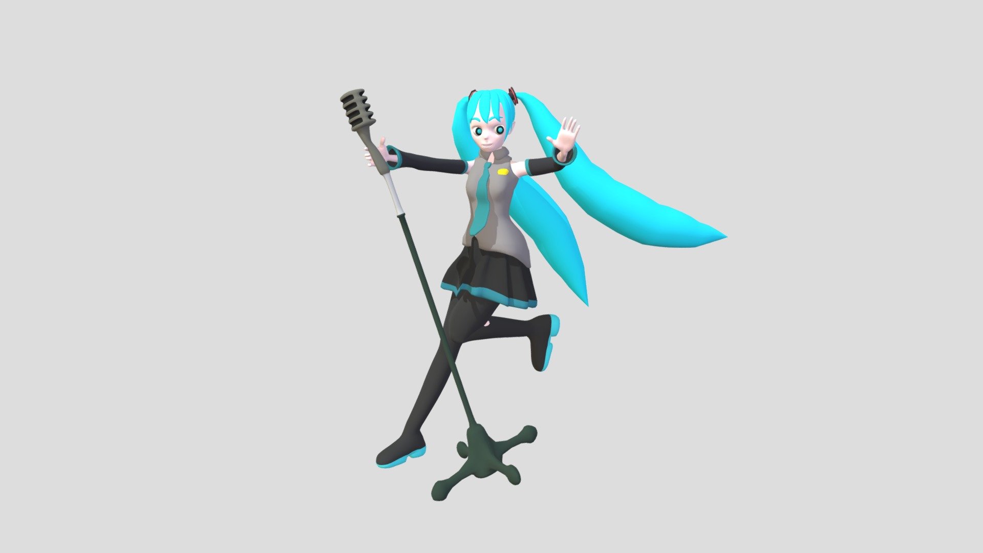 Hatsune Miku - 3D model by Koby Montenegro (@kobymontenegro) [ac22bd3 ...