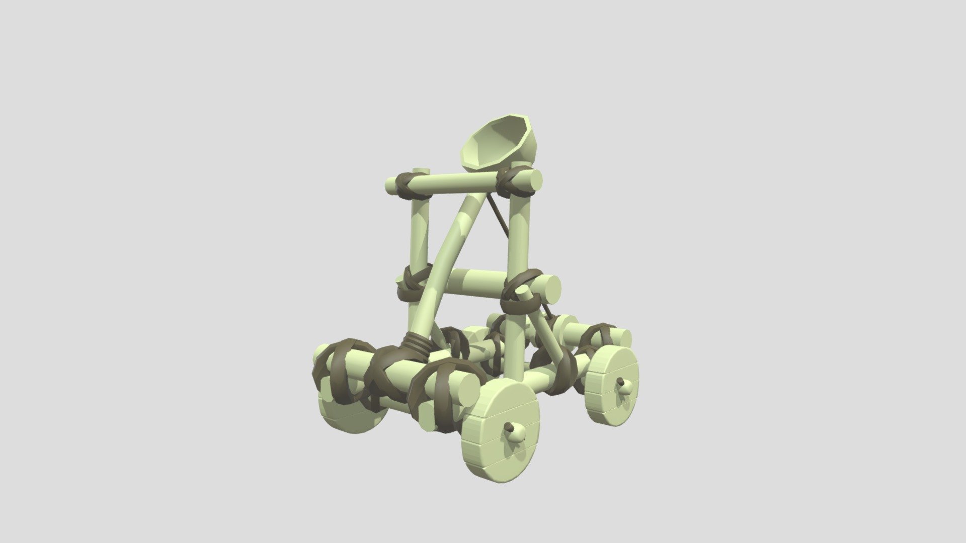Professor Dad Asparagus' Bamboo Catapult - Download Free 3D model by ...