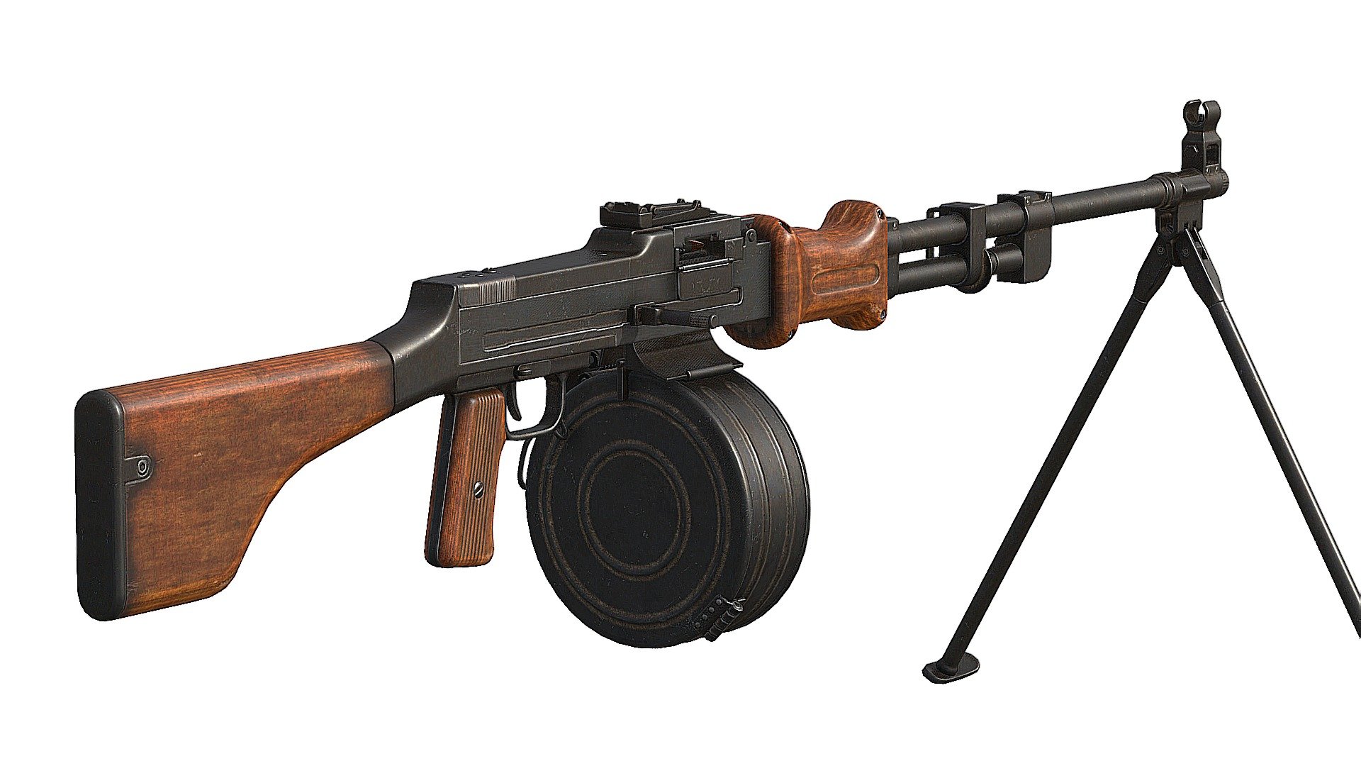Machine Gun 7.62x39 - 3D model by momsboxtv [ac24491] - Sketchfab