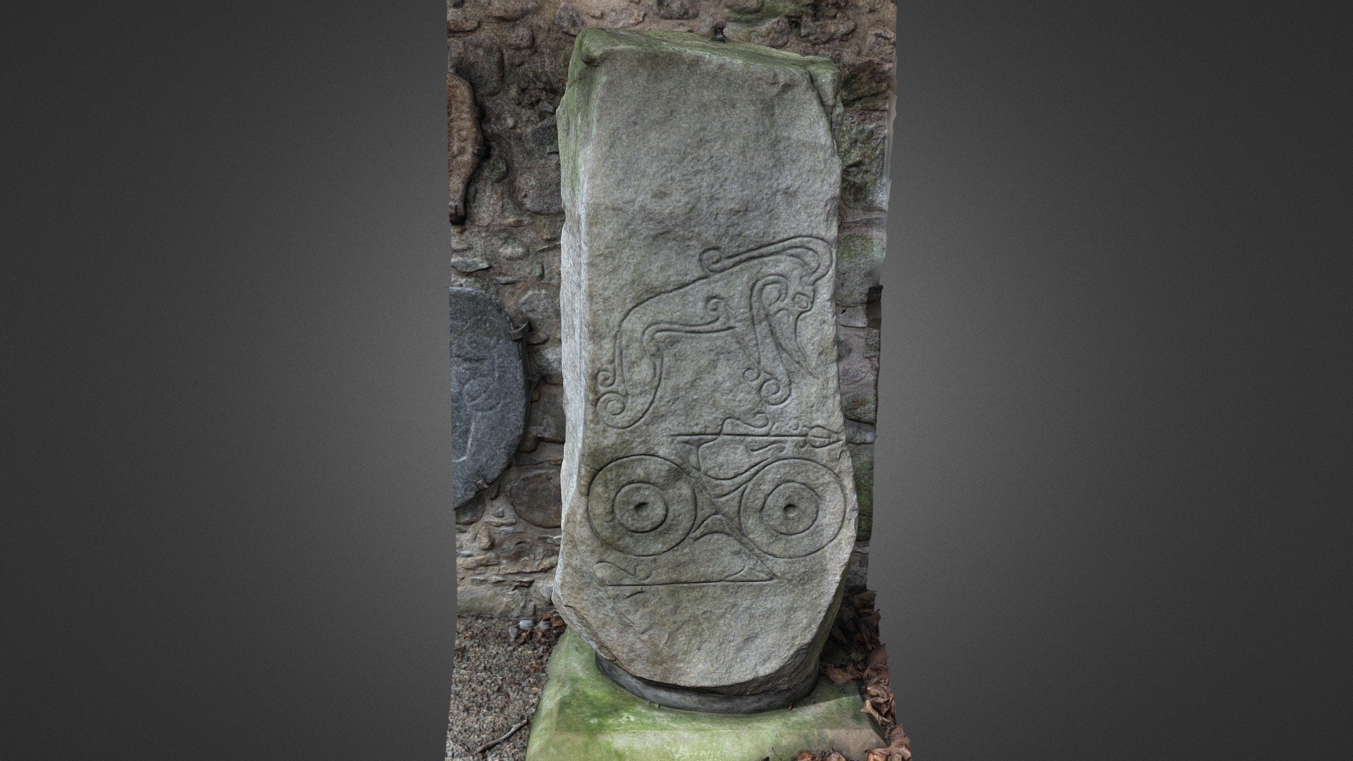 Pictish Symbol Stone 1, St Fergus', Dyce - Download Free 3D model by ...