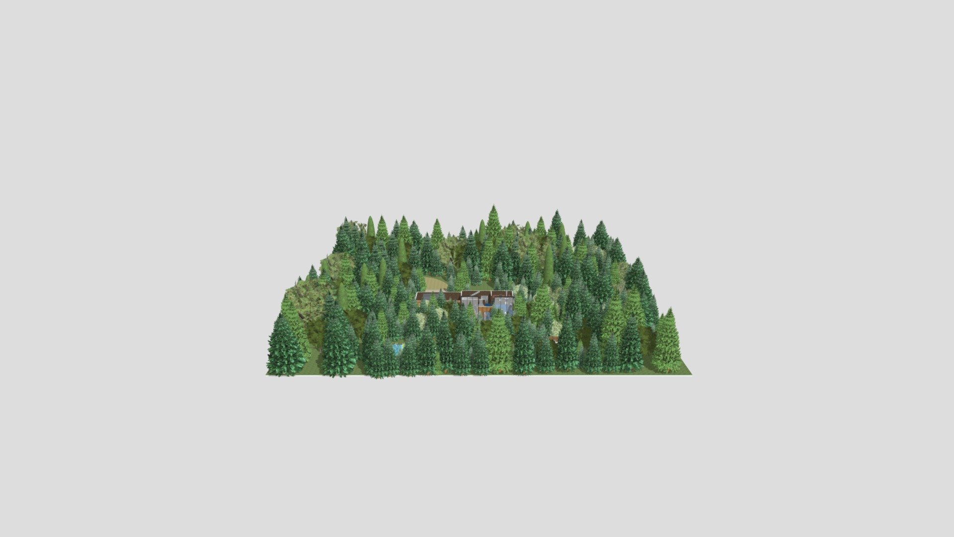 Forest house - Download Free 3D model by Home Design 3D (@homedesign3d ...