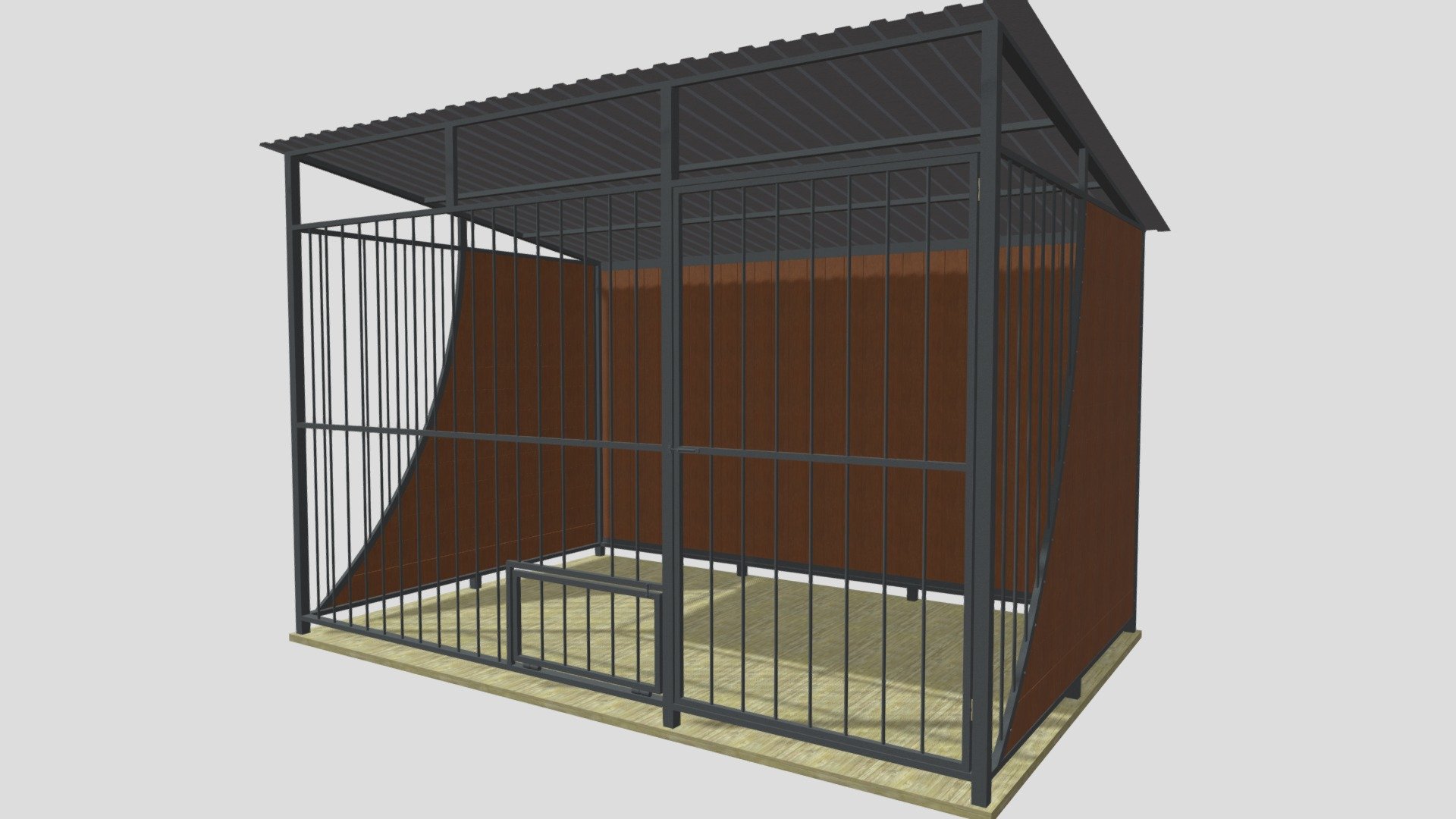 Dog's aviary - 3D model by ilaida [ac2845d] - Sketchfab
