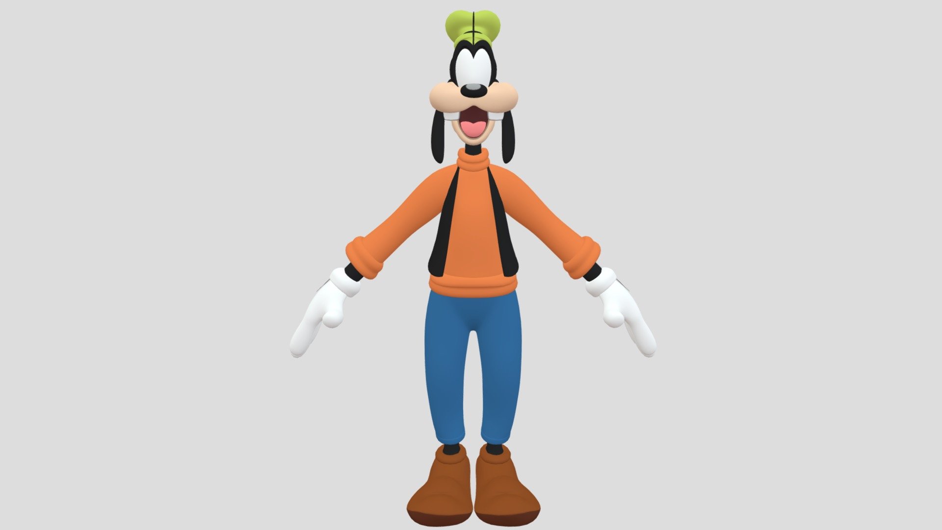 Mickey And Friends - Goofy - Download Free 3D model by SMF Features ...
