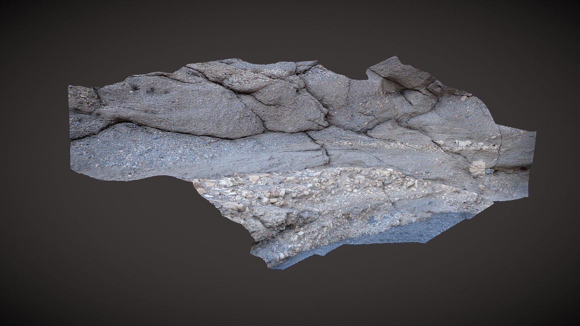 Cemented and loose sediments, USA - Download Free 3D model by Sara ...