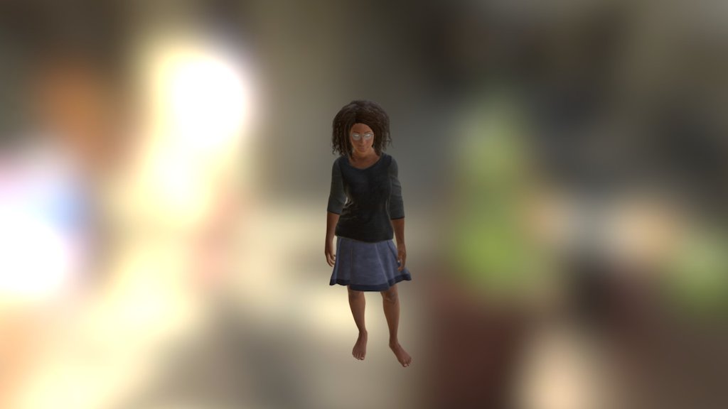 Female Standing Pose - 3D model by IngeT [ac2a29f] - Sketchfab