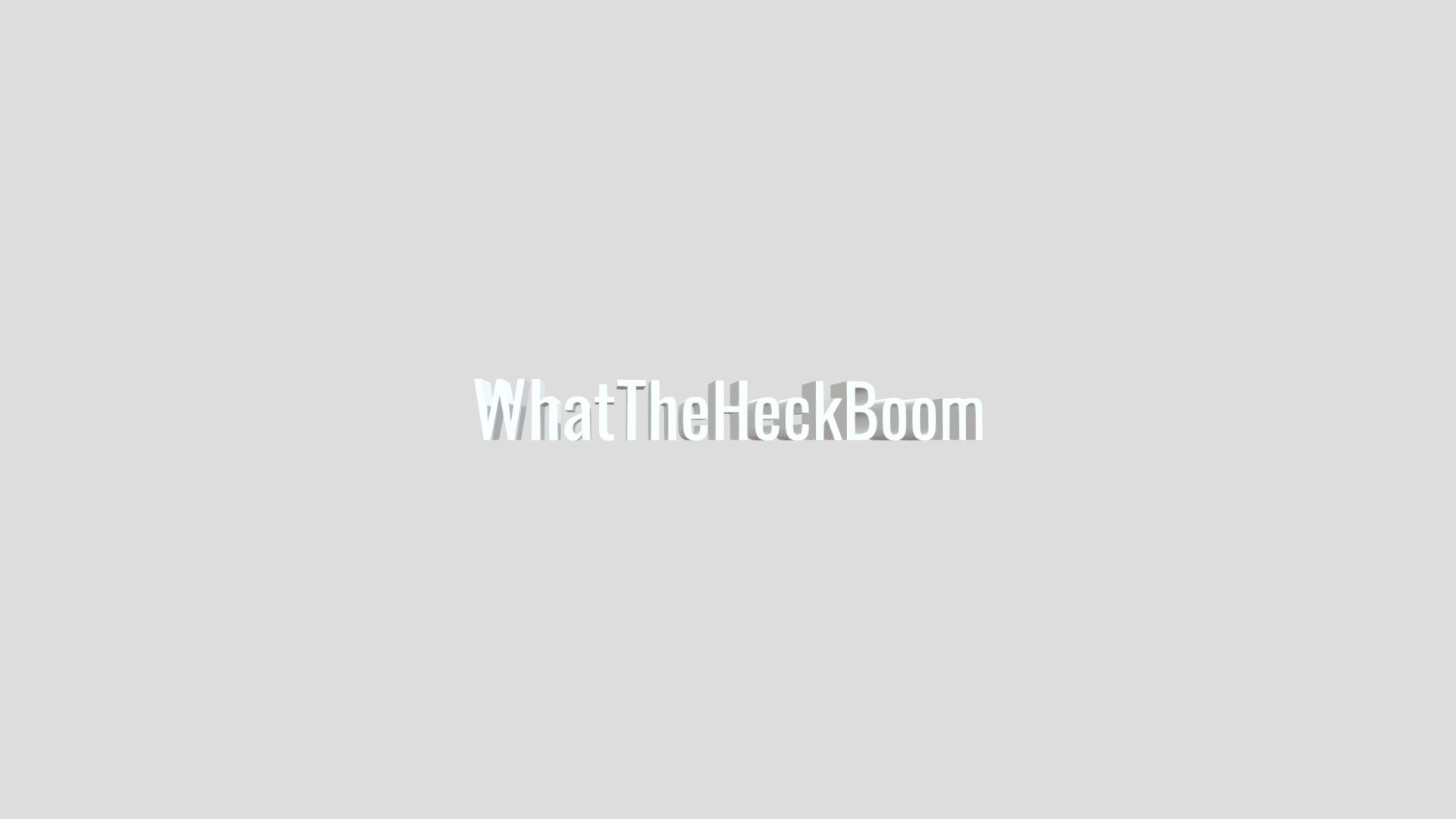 My Channel Name - Download Free 3D model by What the heck!? Boom ...