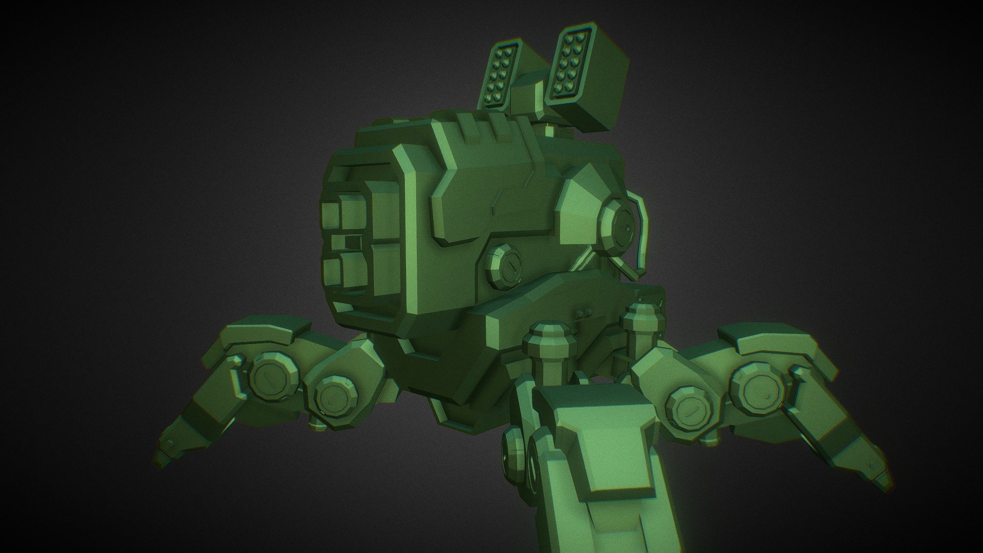 Spider Cannon Bot. - Download Free 3D model by WitherFox [ac30e35 ...
