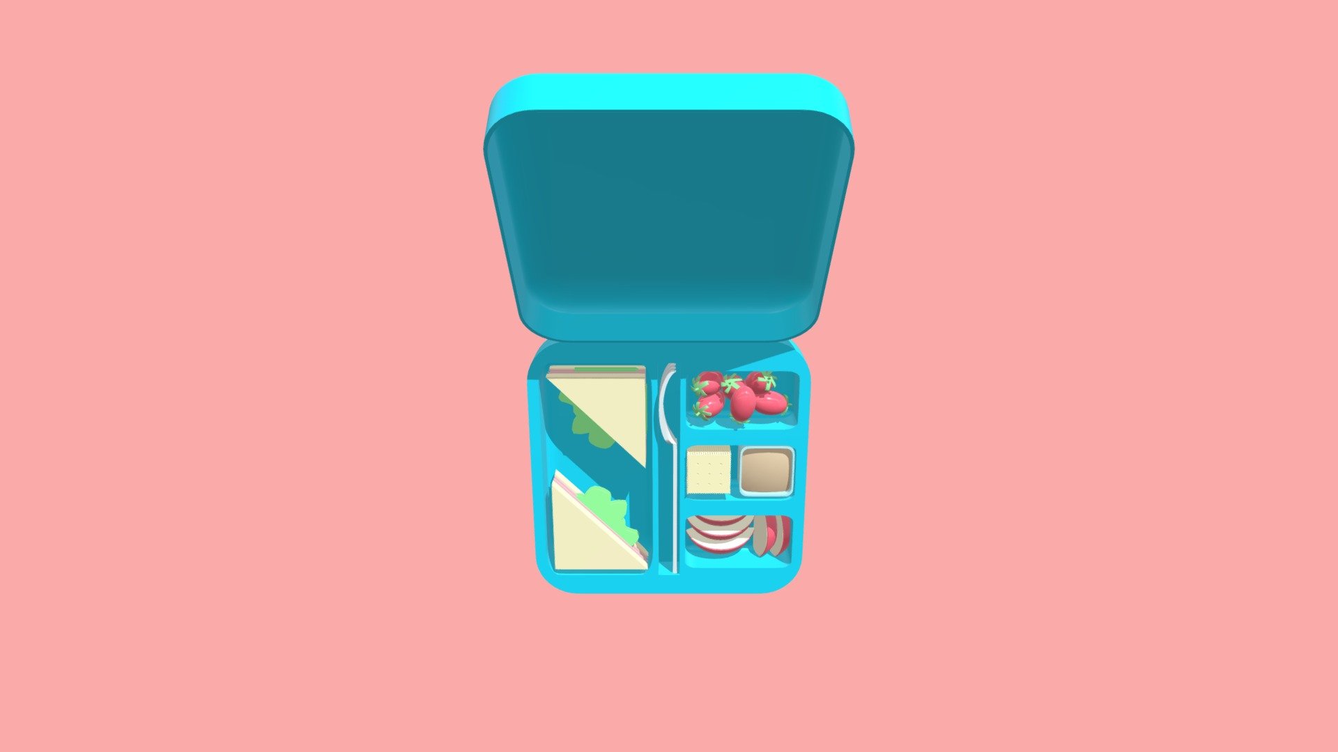 Lunch box - Download Free 3D model by Amyyu [ac31789] - Sketchfab