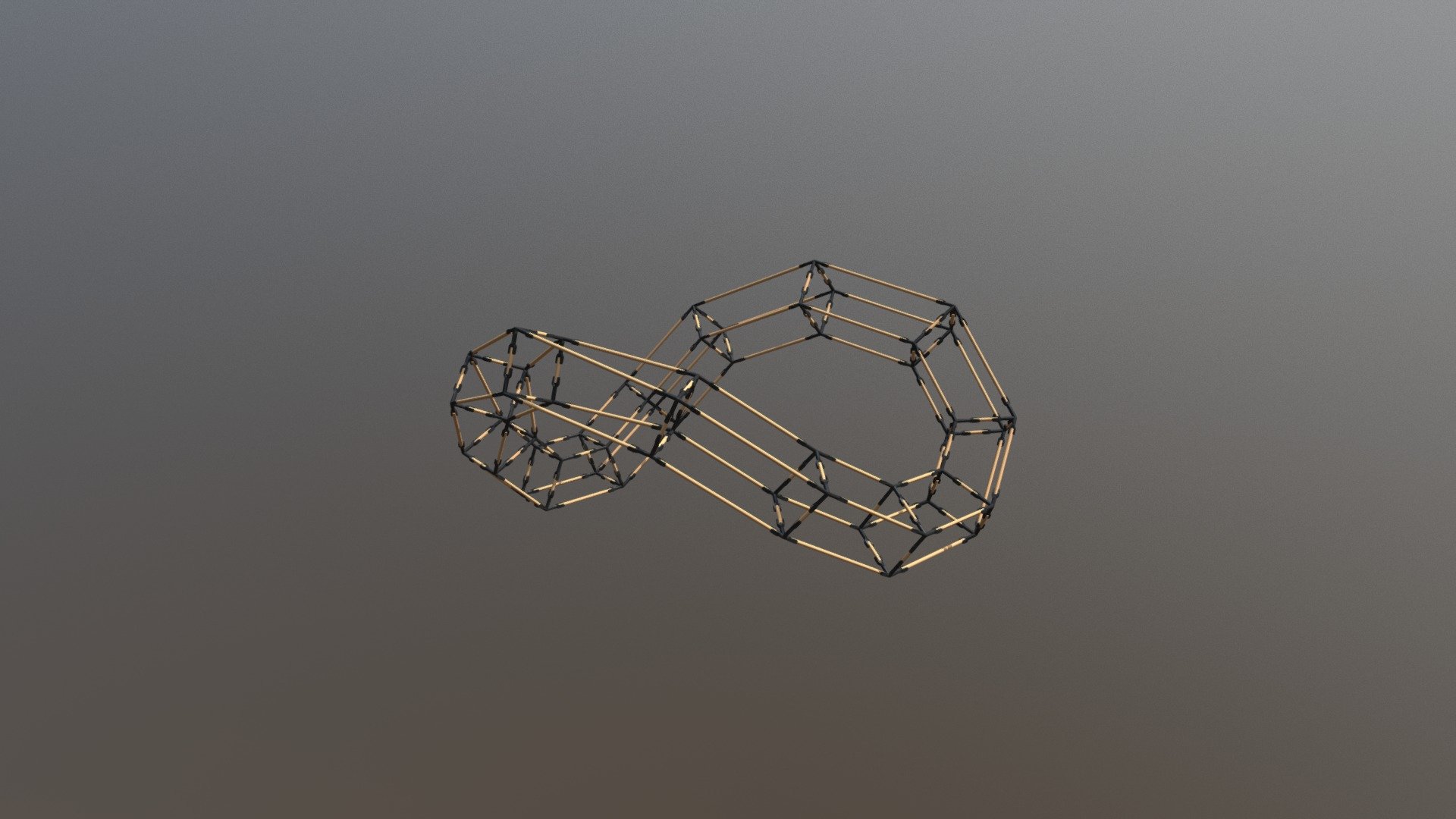 Oneindigheid symbool 56 connectoren - 3D model by plokko [ac319c7 ...