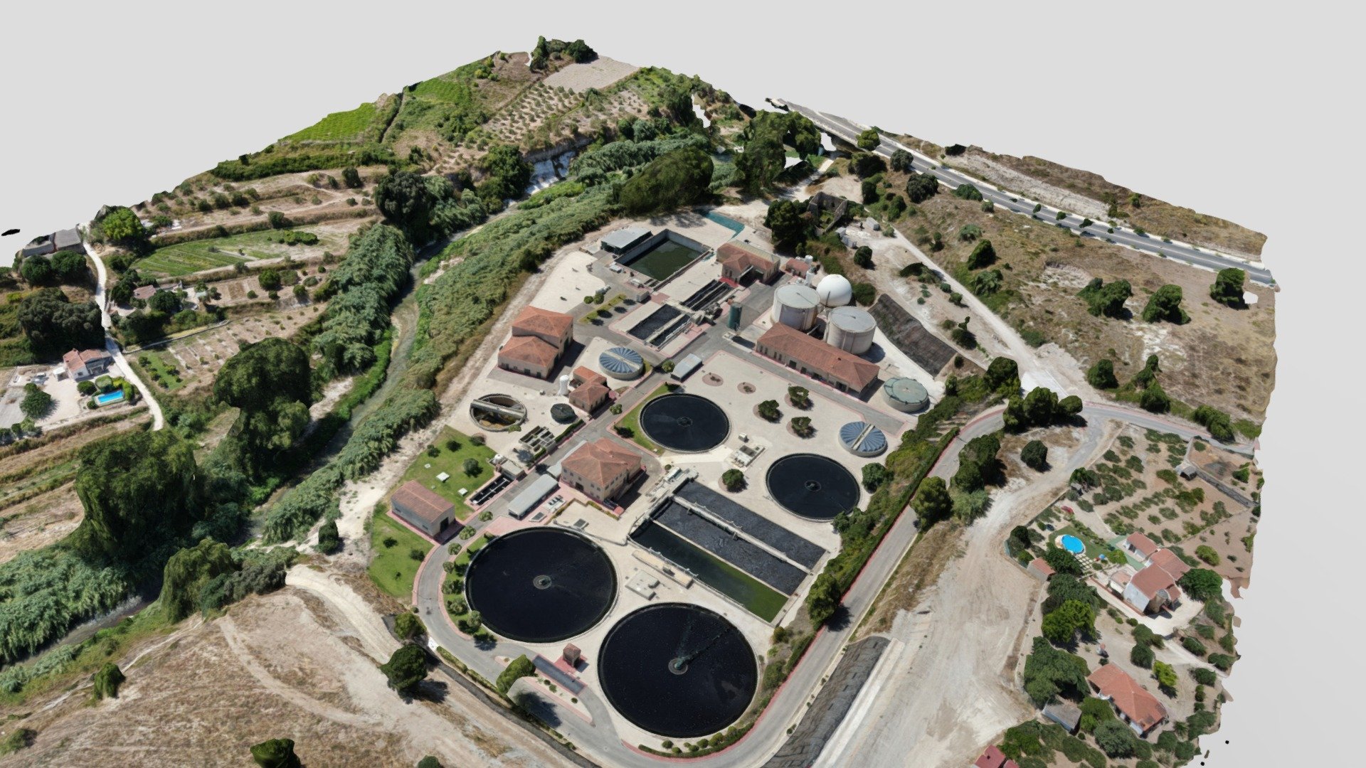 EDAR Ontinyent - 3D model by GOGeomatics [ac324a9] - Sketchfab