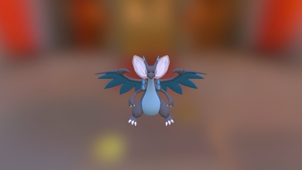 Mega Charizard X - 3D model by Edward Holmes (@edward.holmes) [ac3290e ...