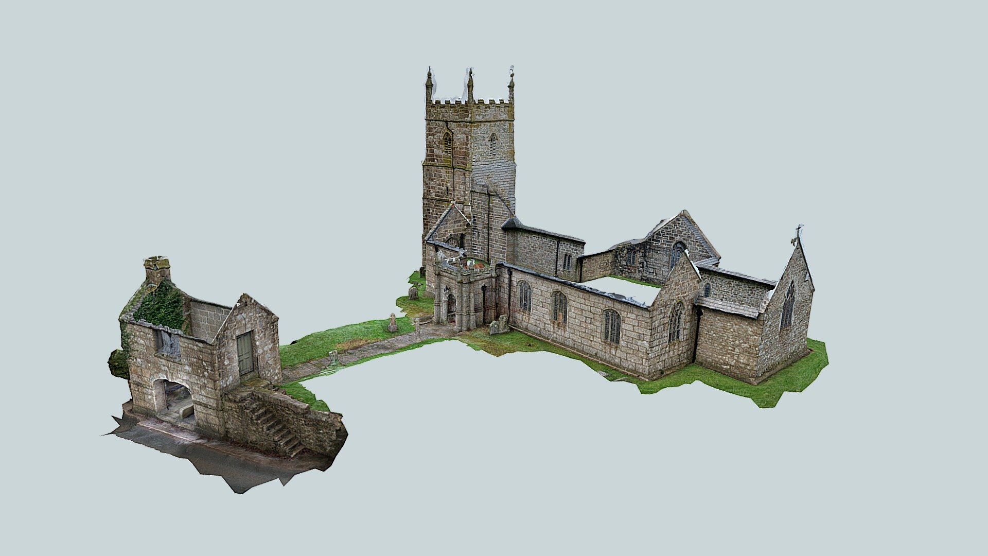 Wendron Church & Lychgate, Cornwall - Exterior - 3D model by Connor ...