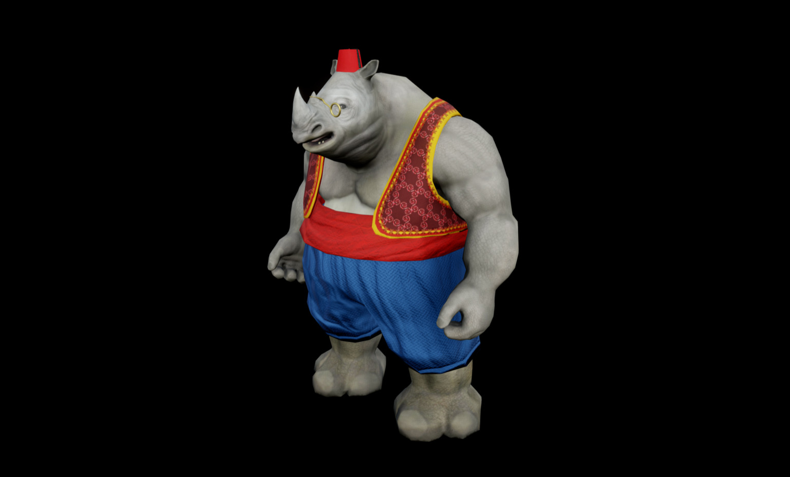 Rhino game character - 3D model by Deanora [ac33763] - Sketchfab