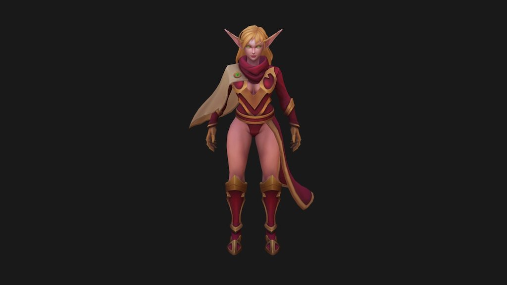 Valeera fanart - 3D model by imhung1992 [ac37c23] - Sketchfab
