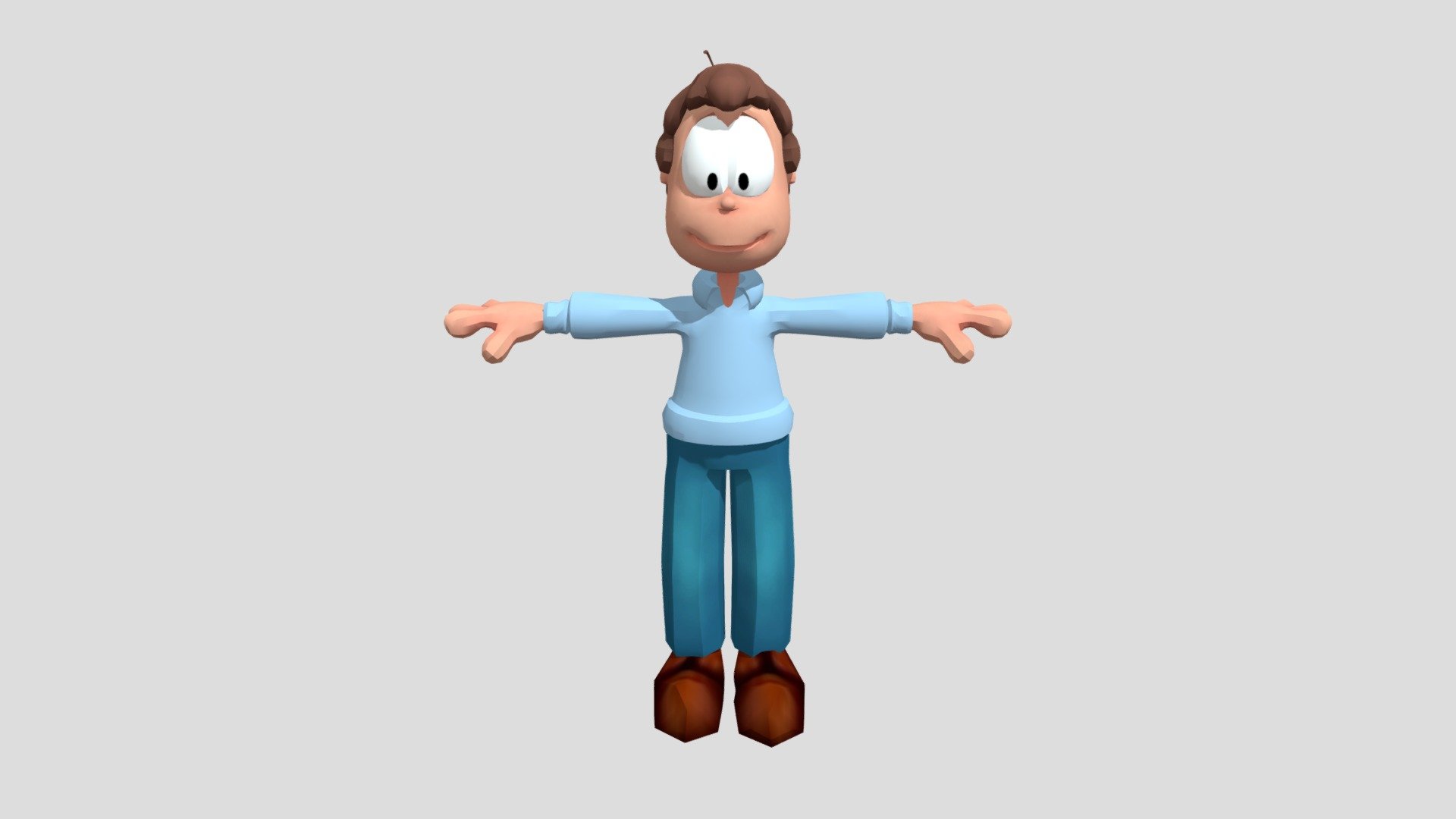 Fixed Jon Arbuckle added his shoes - Download Free 3D model by Jamessmartguy (@Jamefan2004 ...