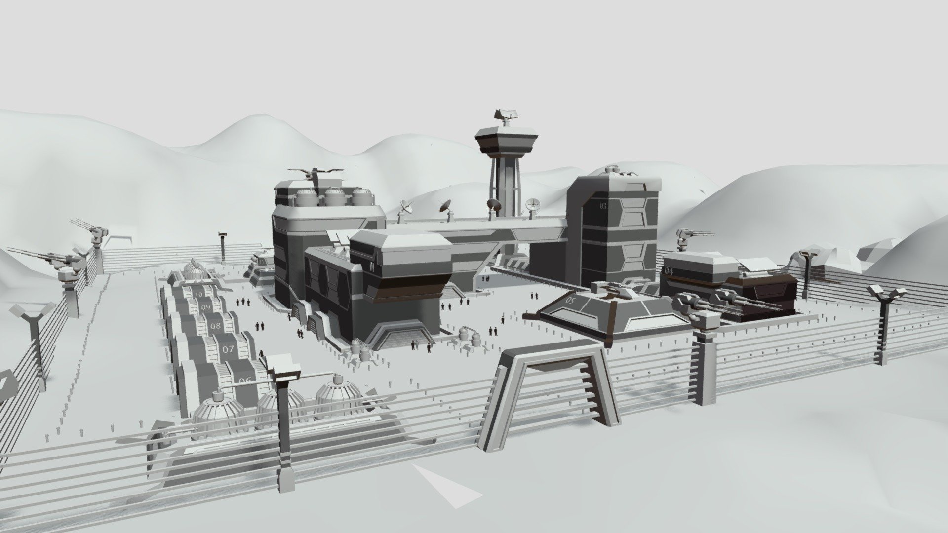 Estudo de modelagem base militar - 3D model by bstamato [ac39106 ...