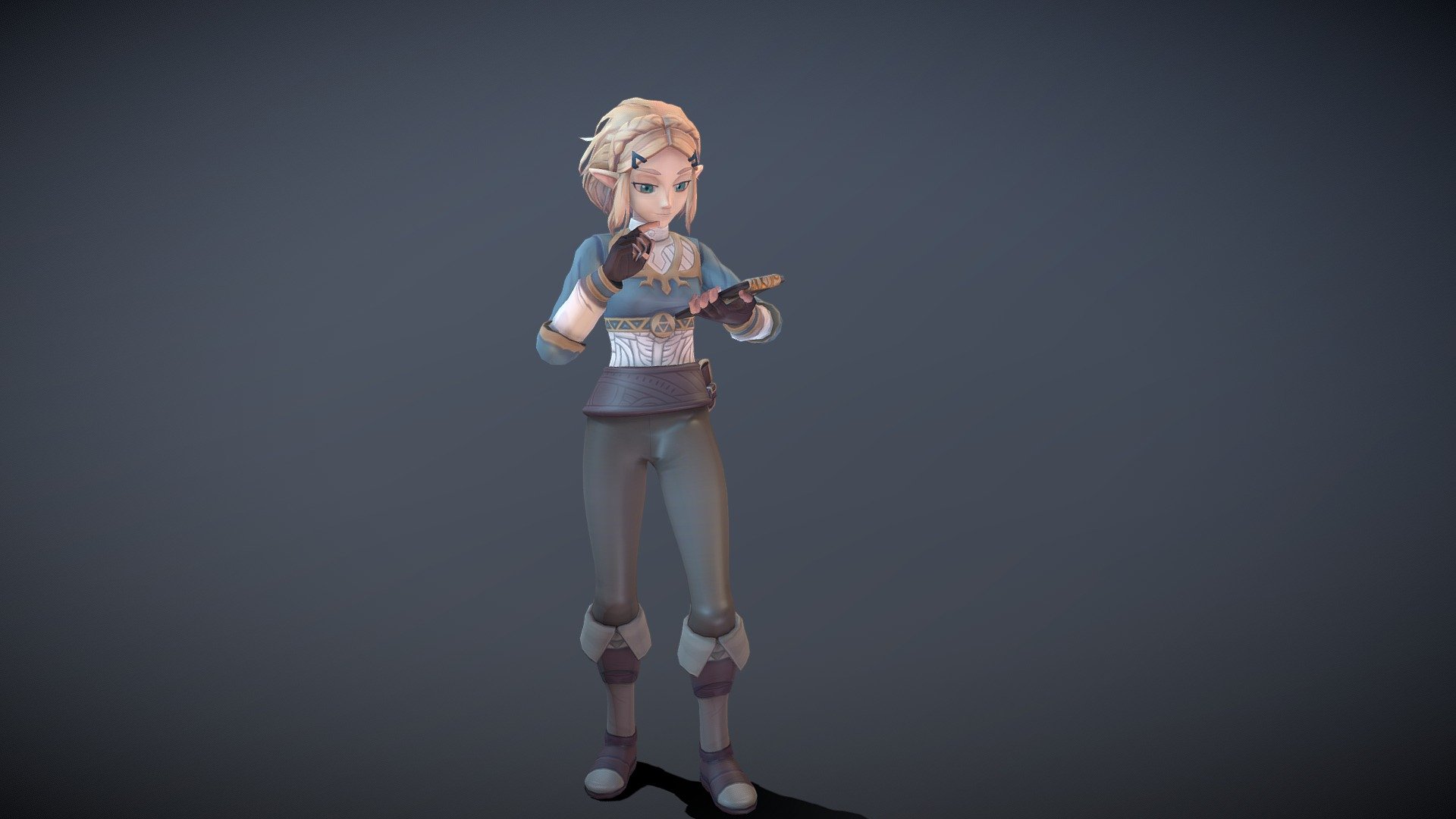 Zelda Animation - 3D model by DustinJ [ac39fe3] - Sketchfab