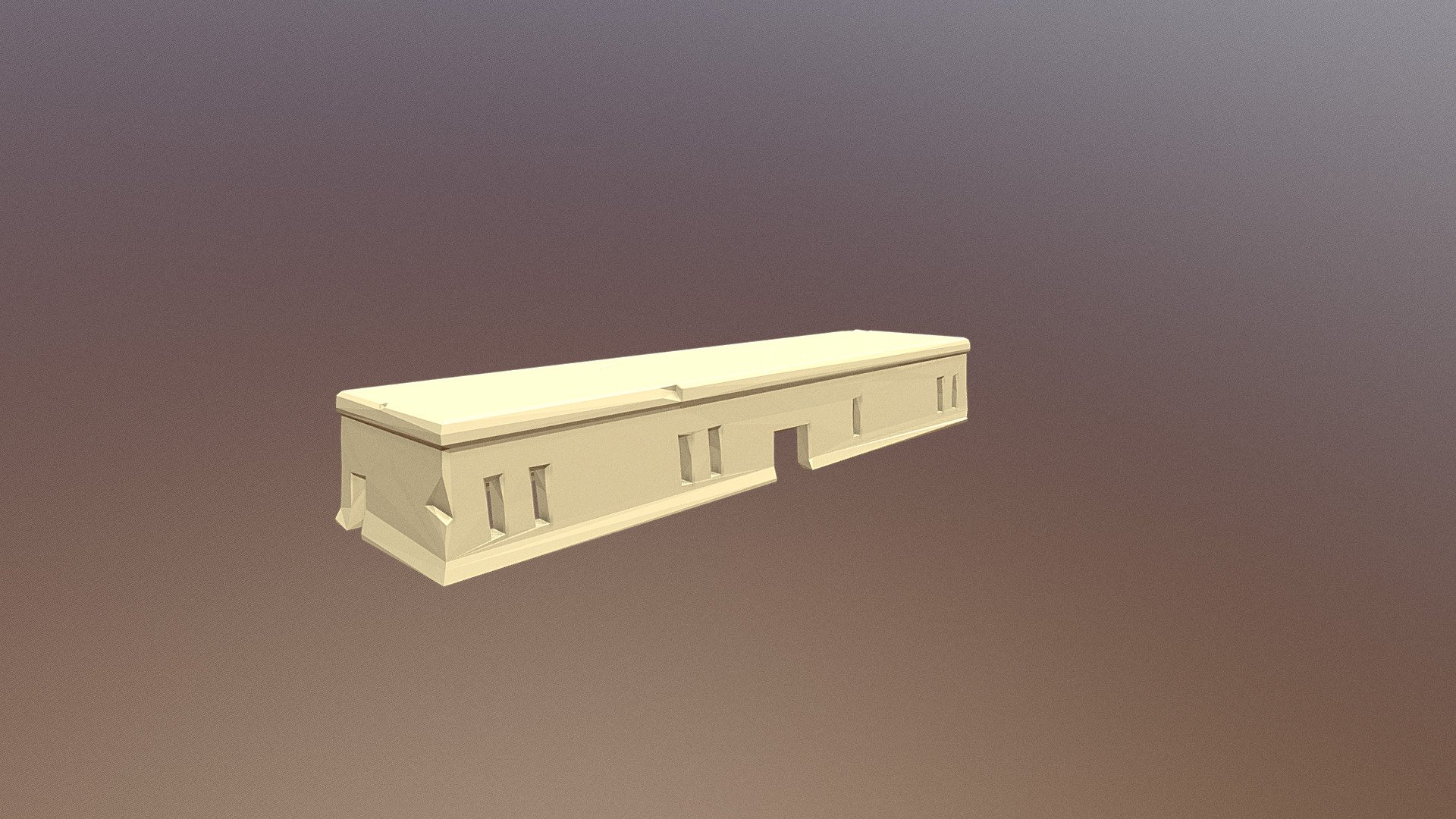Low Poly Egyptian Long-Building - Download Free 3D model by dvnc.tech ...