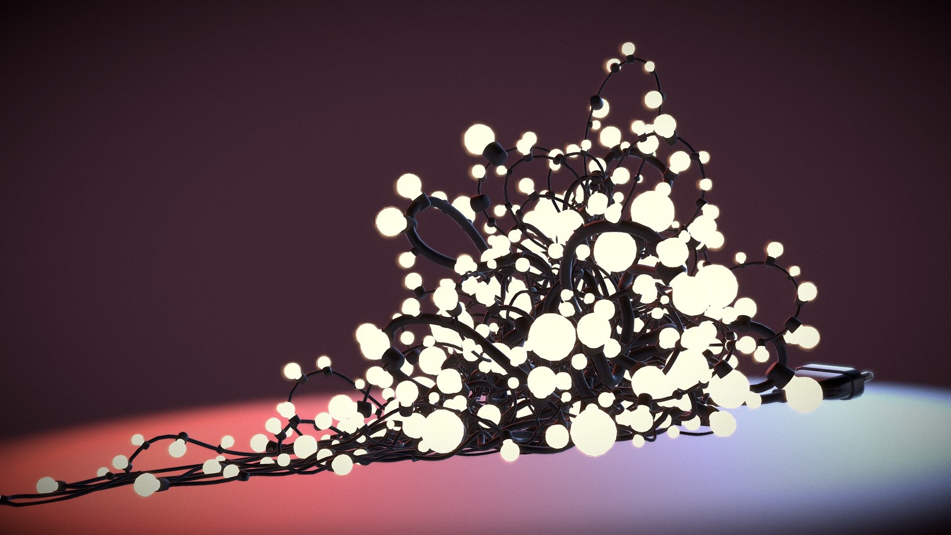 Ball Of String Lights - 3D model by PAYA-PAYA [ac40e38] - Sketchfab