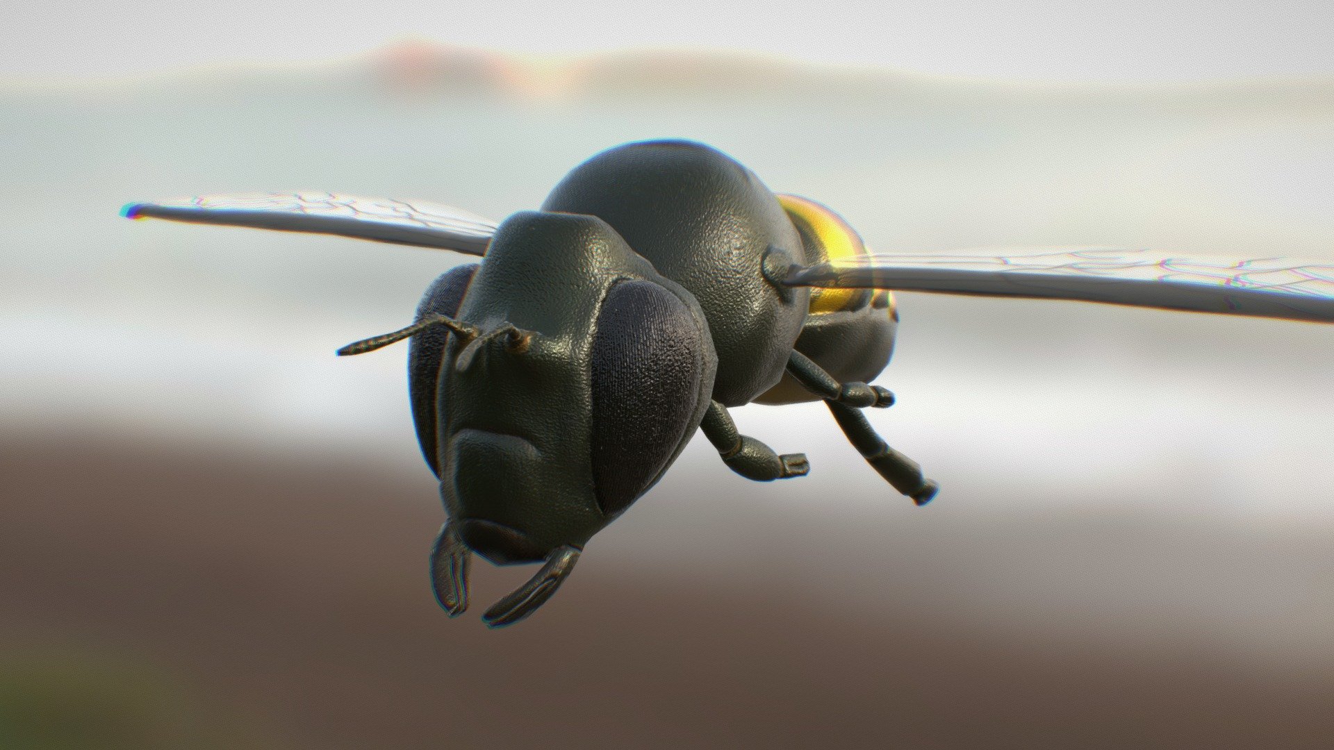 Basic Bee - Download Free 3D model by Bouncelight (@Bouncelight_world ...