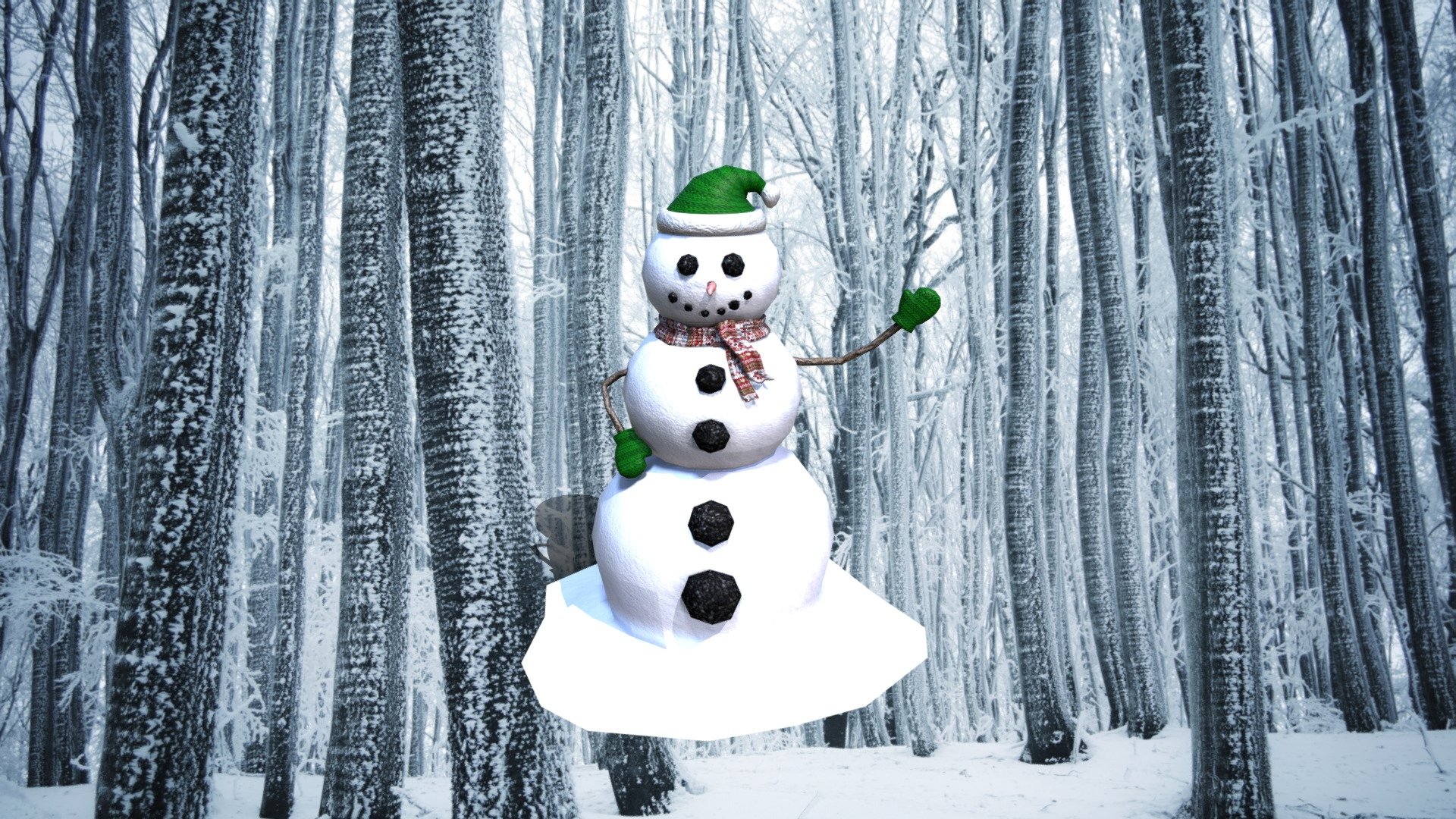 Day Dreamer - Snowman - 3D model by gingirrocks [ac42a2a] - Sketchfab