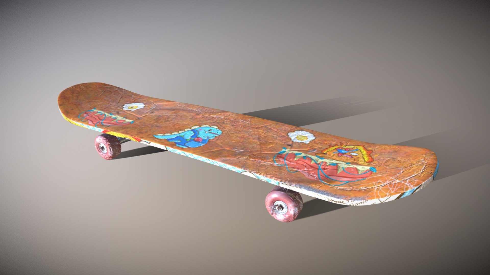 Reminiscent Skateboard - 3D model by CherryLi [ac46cf4] - Sketchfab