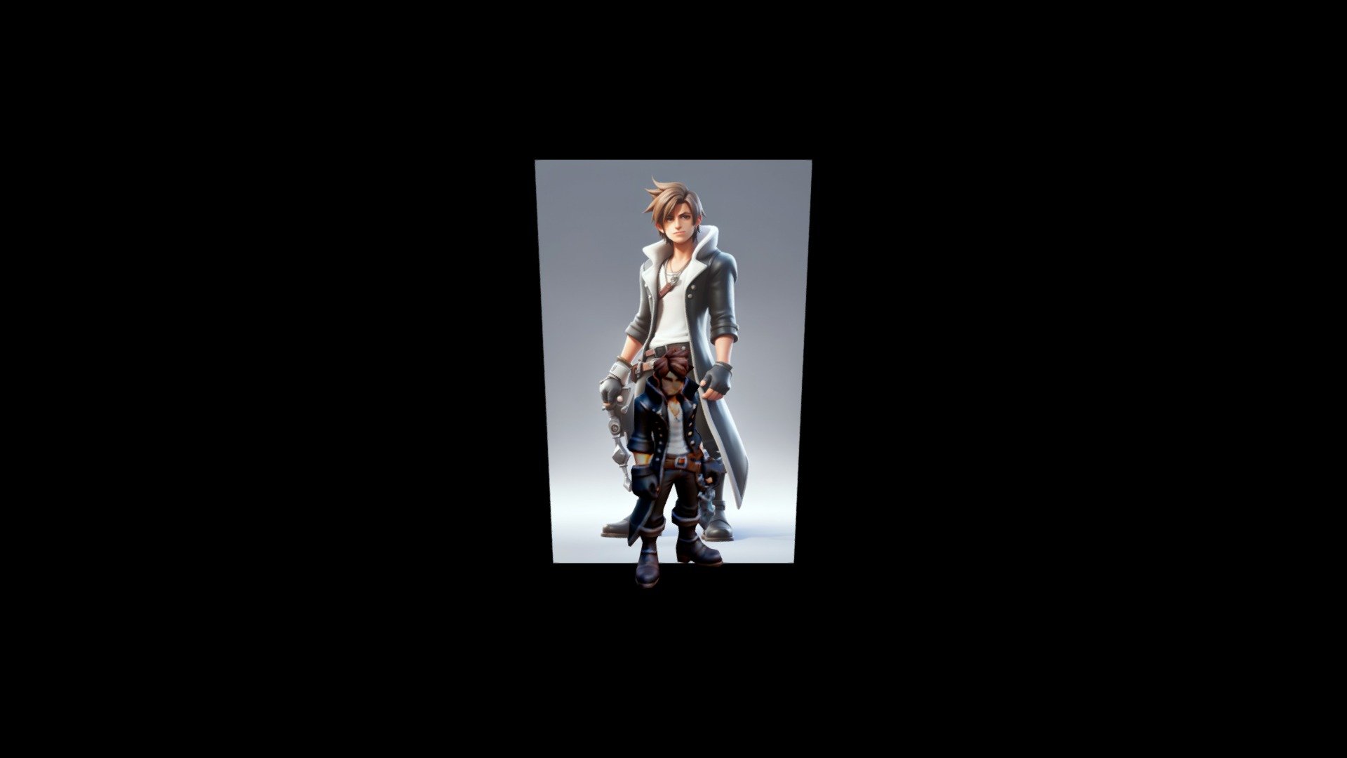 a person with a sword and a jacket, sora wieldin - Download Free 3D ...