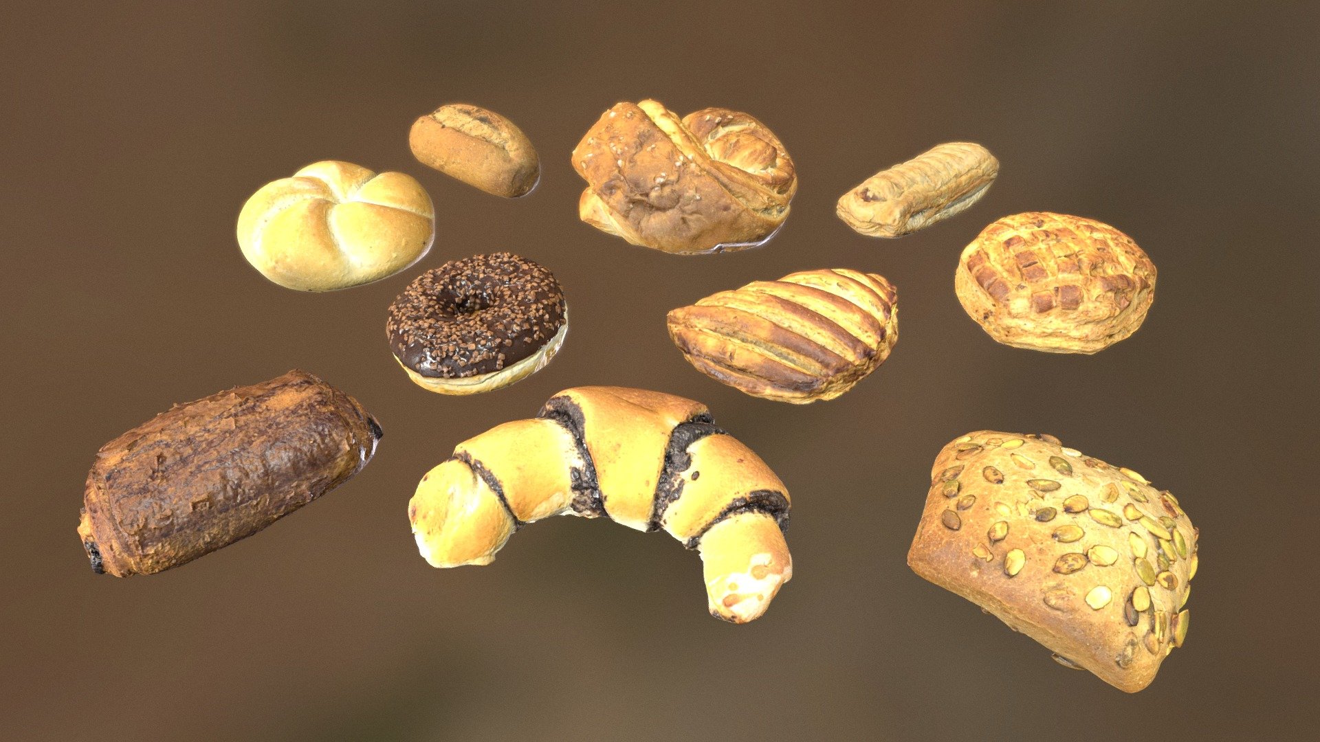 Bakery products pack - Buy Royalty Free 3D model by tomasburan ...