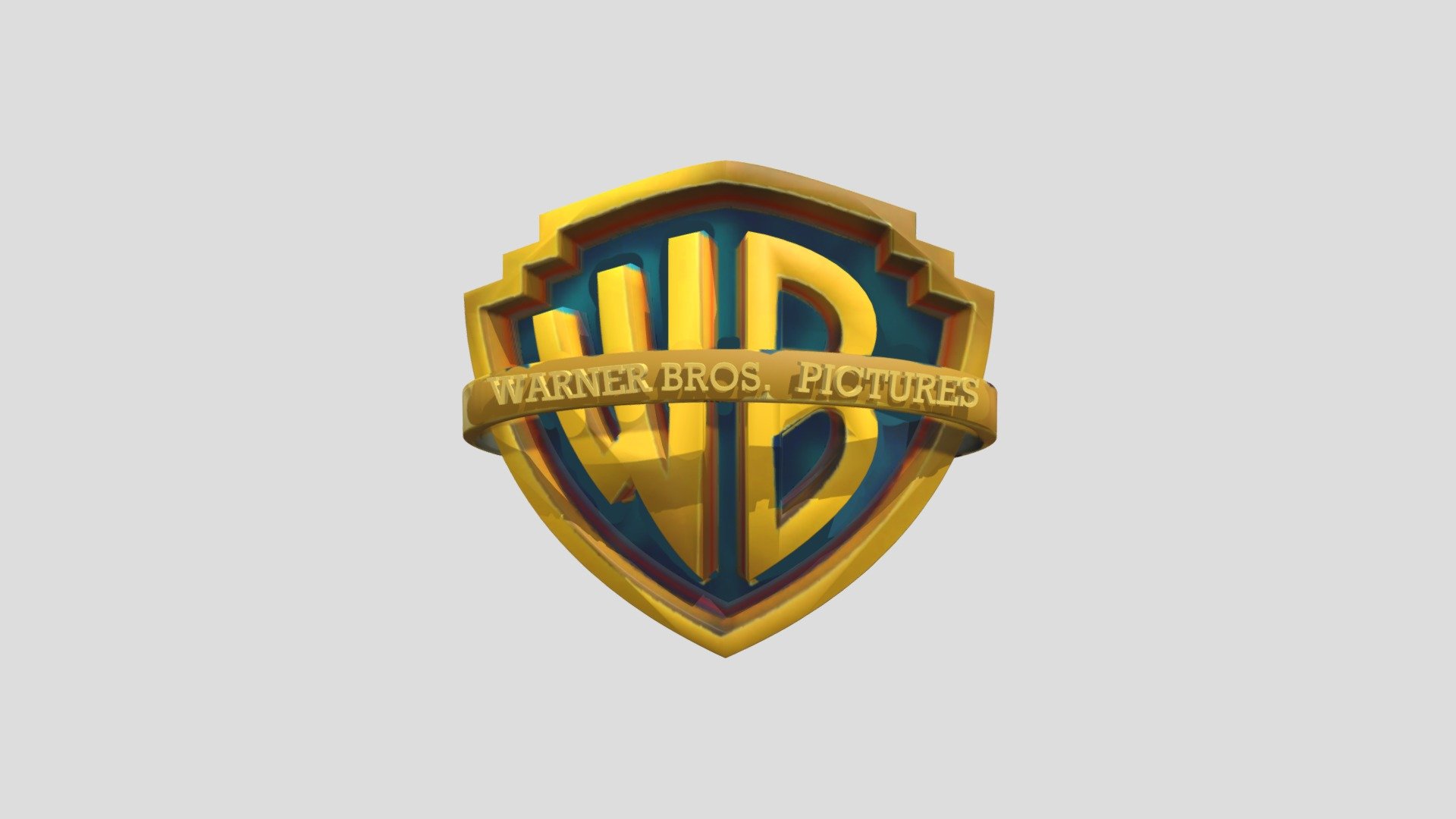 Warner bros pictures Shield Realistic - Download Free 3D model by ...