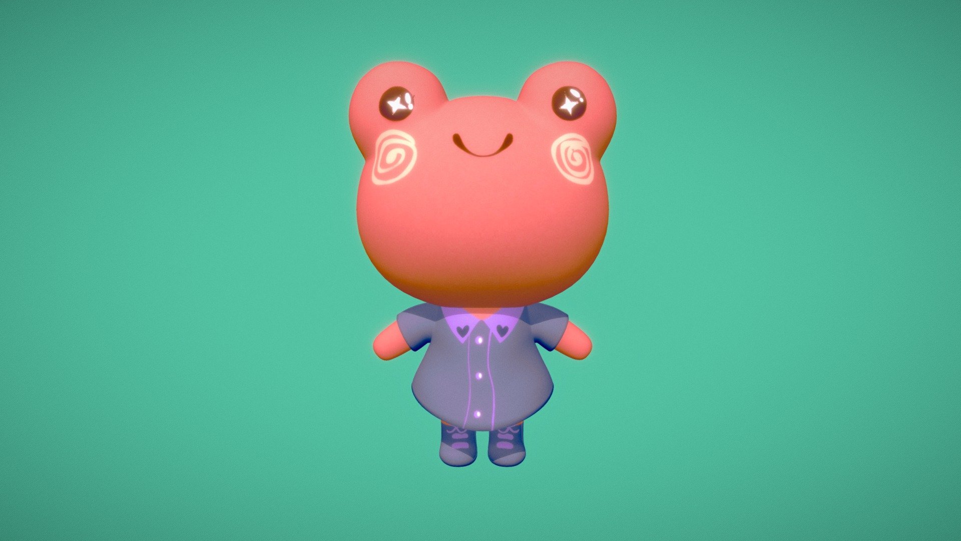 a little frog - 3D model by lacu3d [ac4a571] - Sketchfab